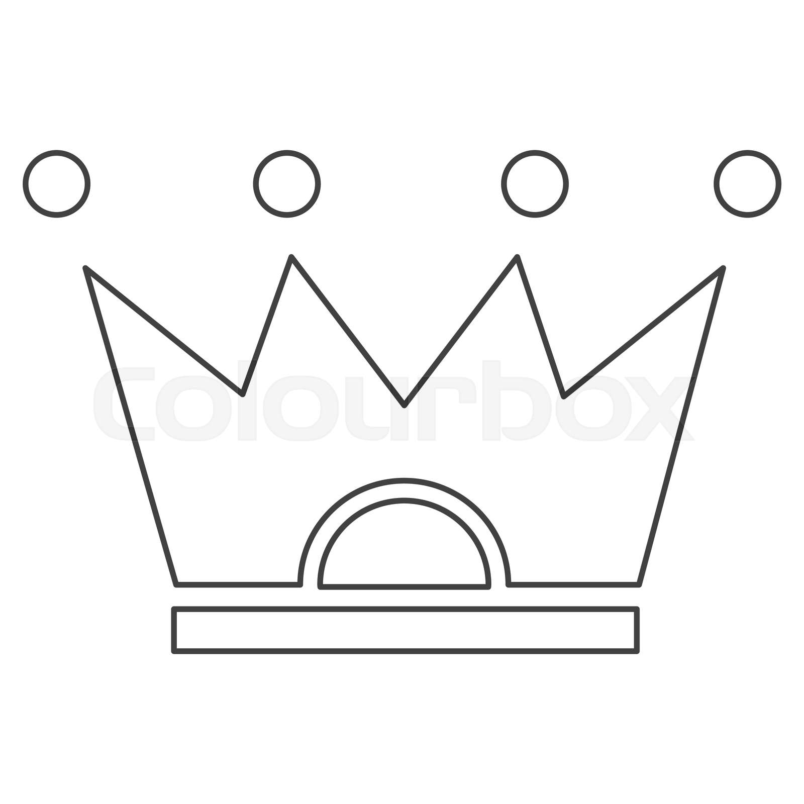 crown pictogram icon | Stock vector | Colourbox