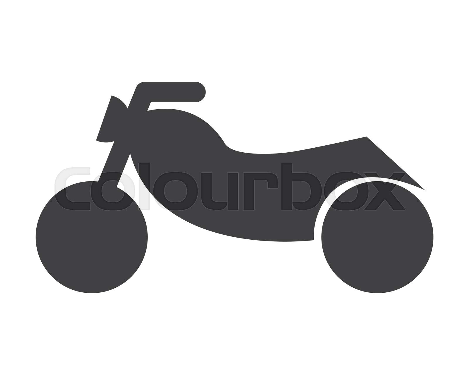 single motorcycle icon | Stock vector | Colourbox