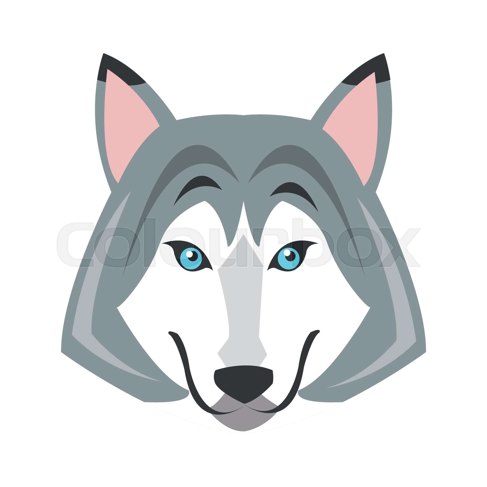 big wolf icon | Stock vector | Colourbox