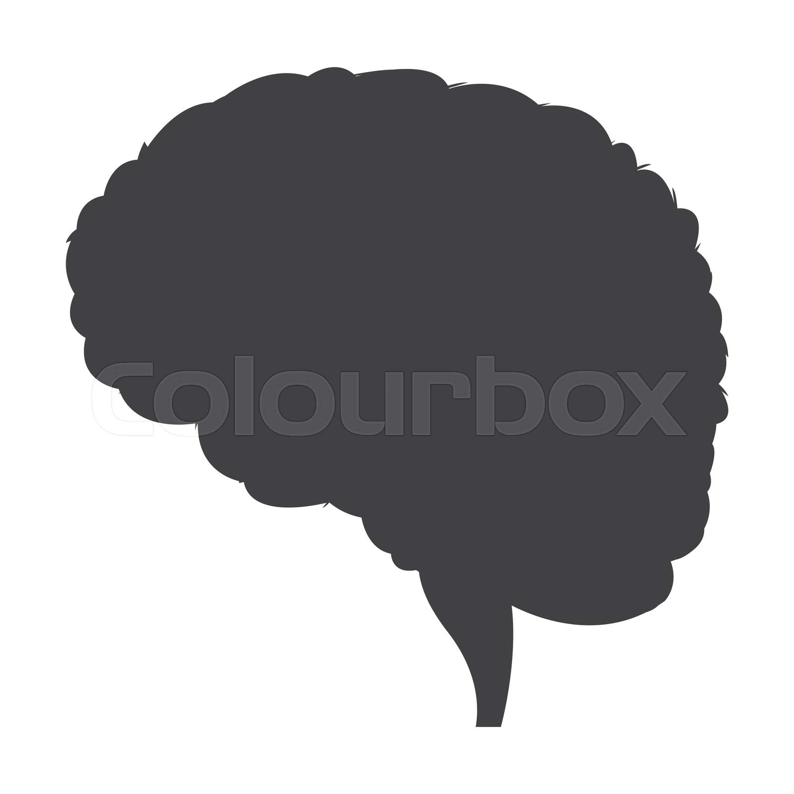 human brain icon | Stock vector | Colourbox