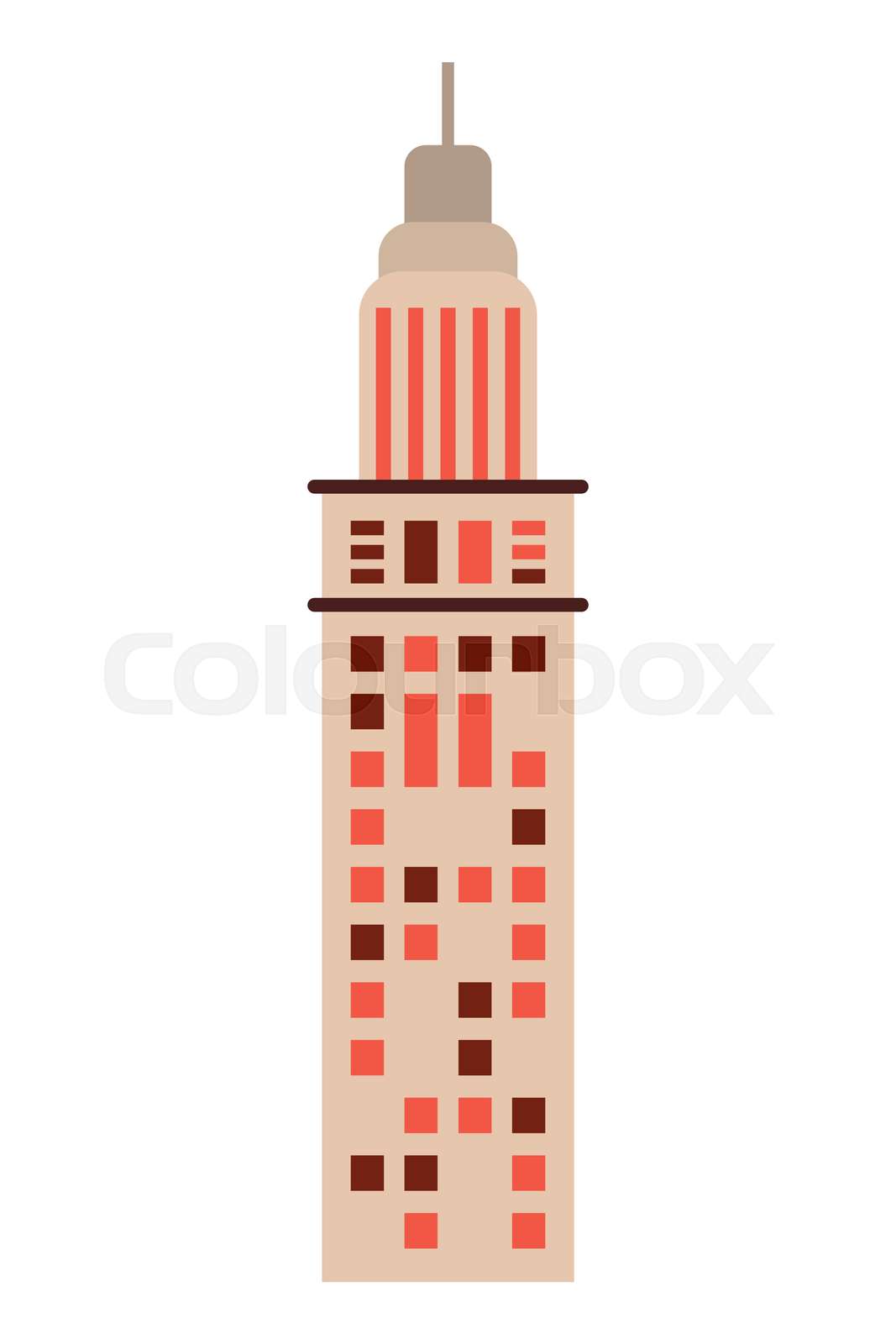 tall building icon | Stock vector | Colourbox