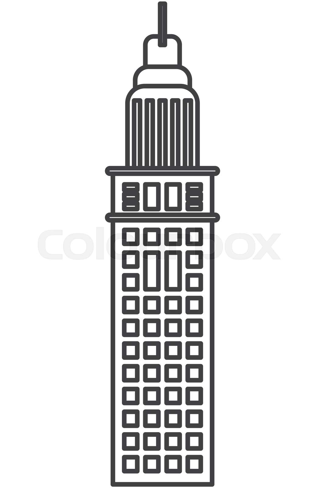 tall building icon | Stock vector | Colourbox
