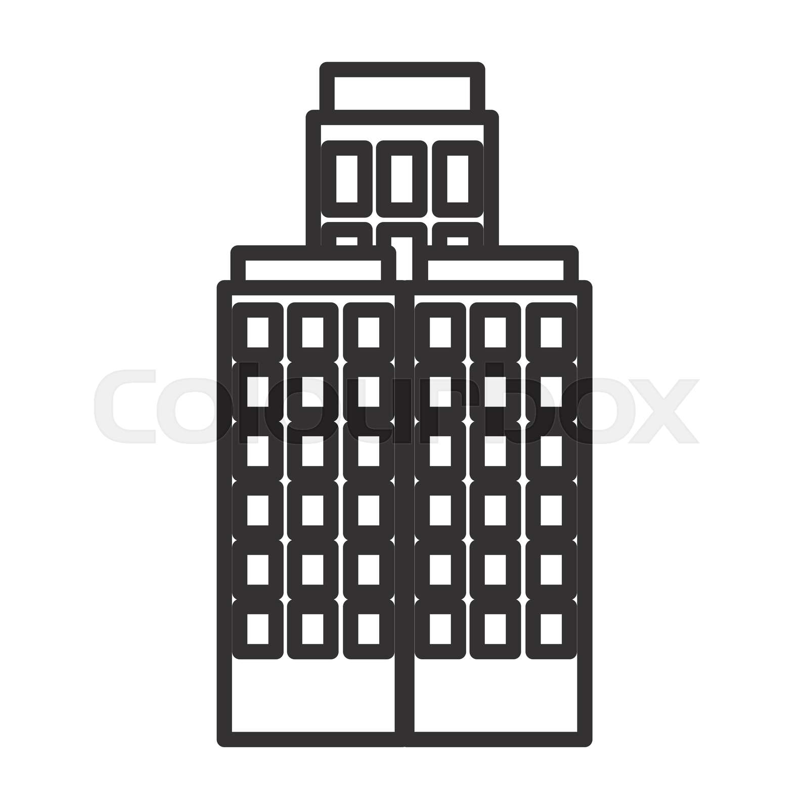 tall building icon | Stock vector | Colourbox