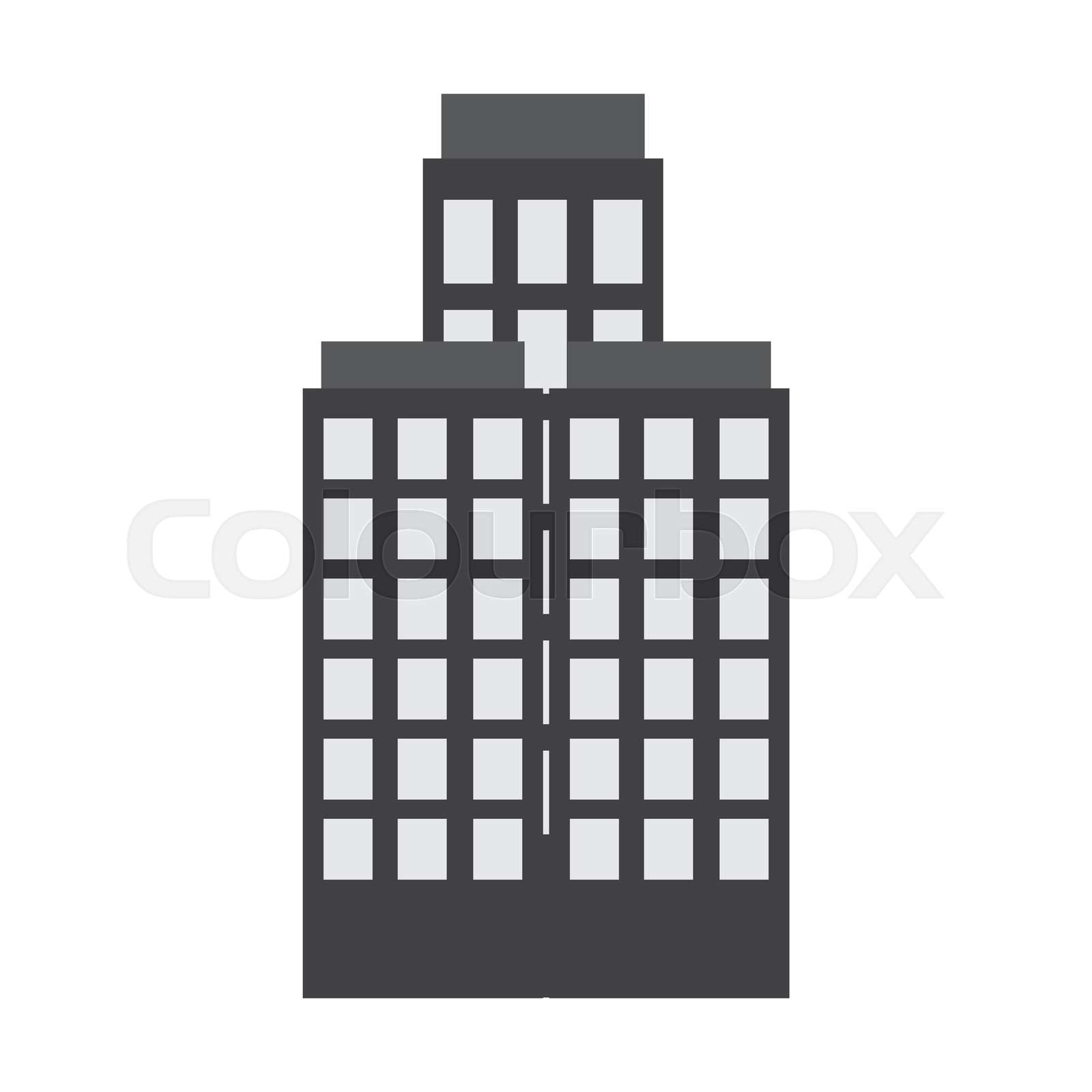 tall building icon | Stock vector | Colourbox