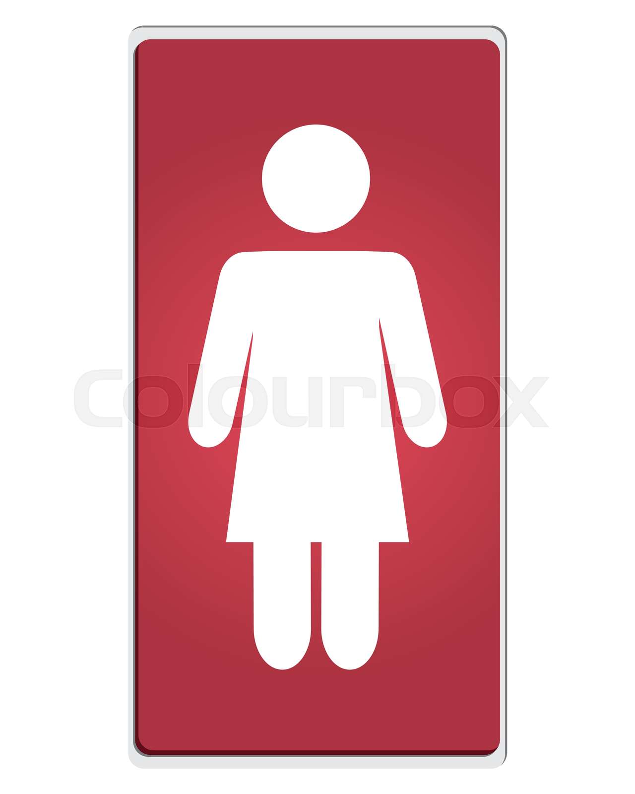 woman pictogram icon | Stock vector | Colourbox