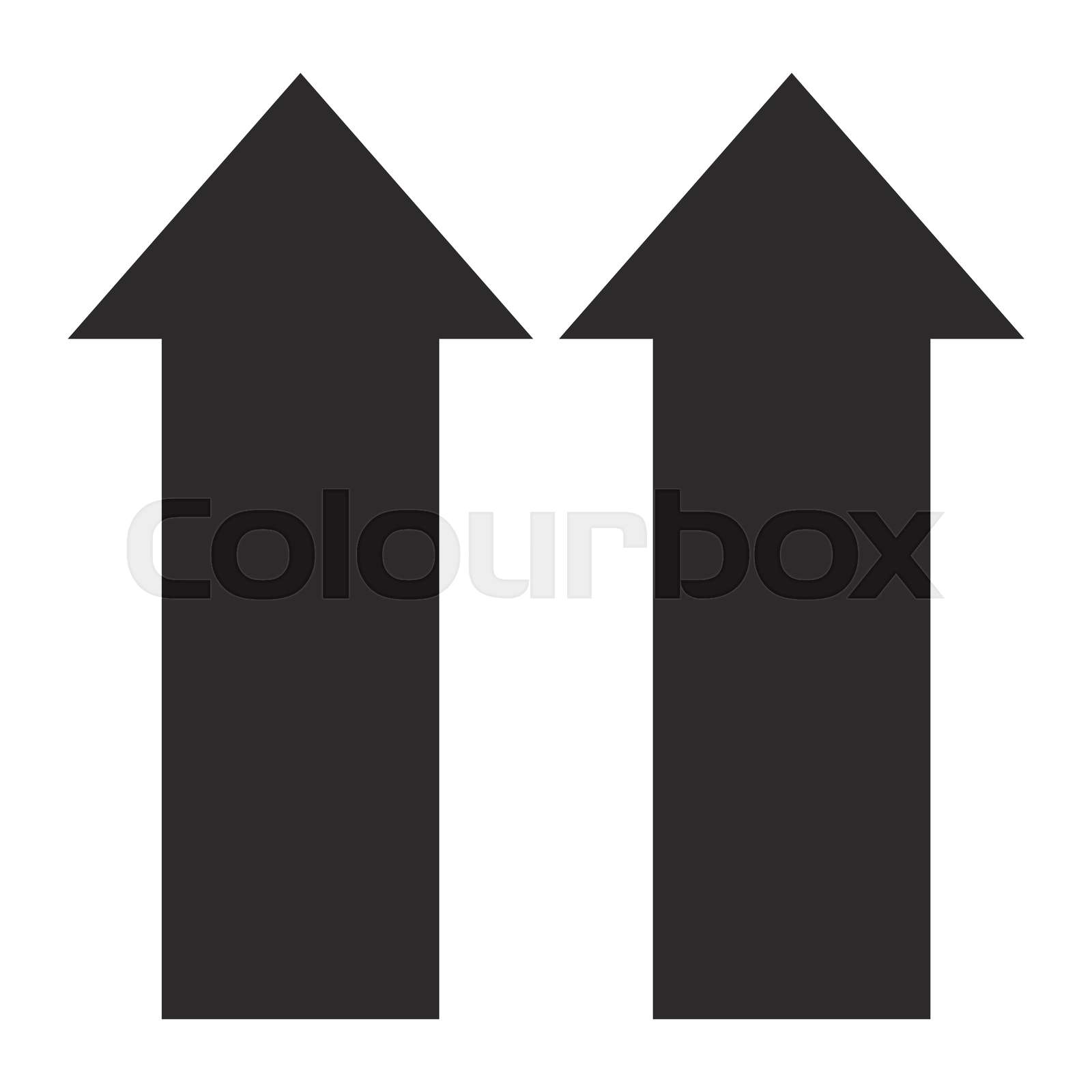 two arrows up icon | Stock vector | Colourbox