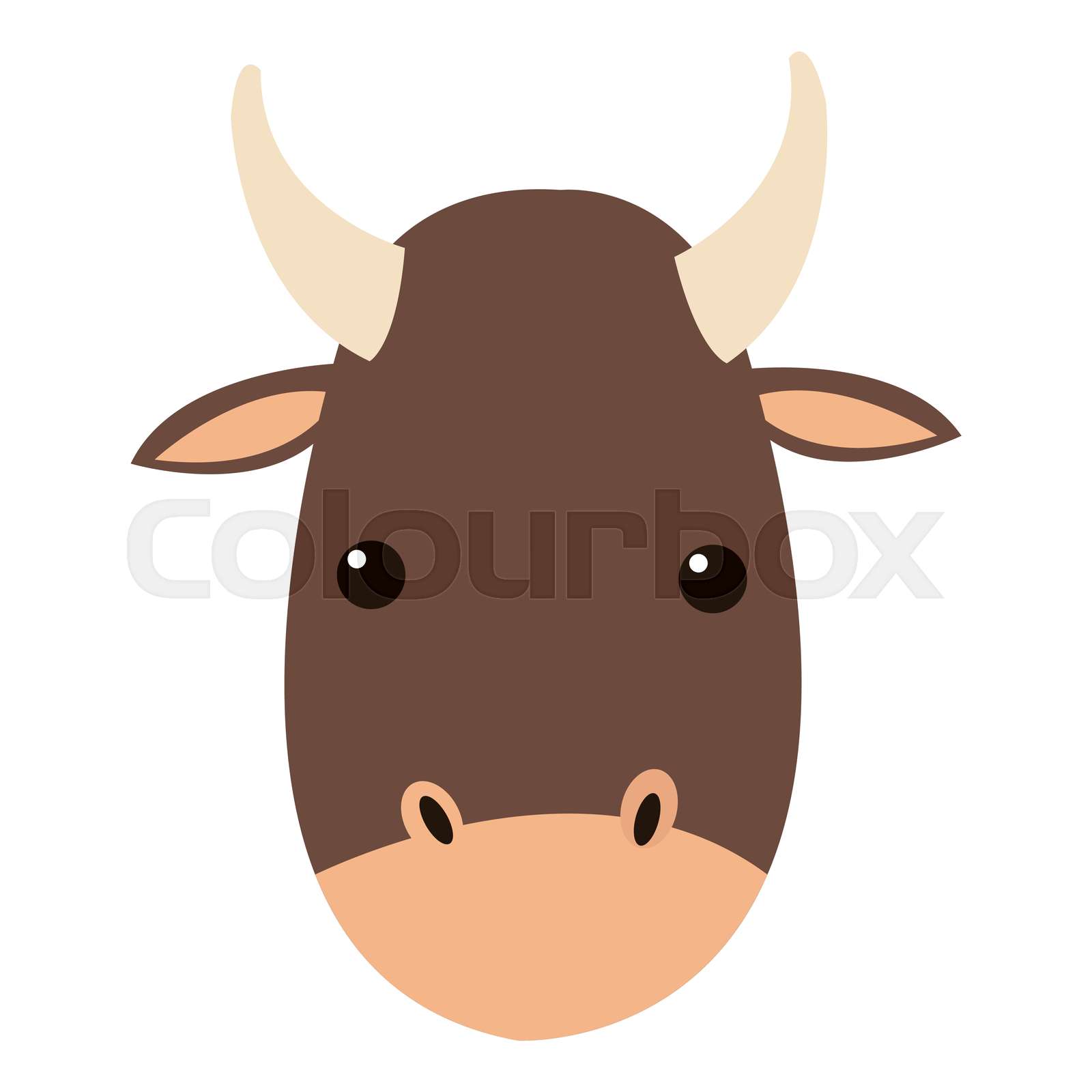 bull cartoon icon | Stock vector | Colourbox