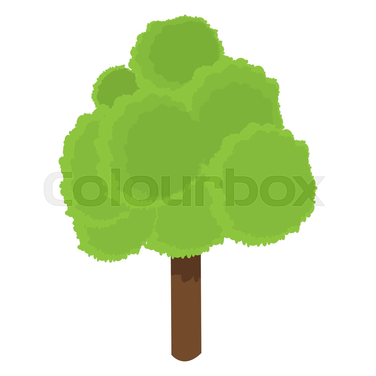 single tree icon | Stock vector | Colourbox