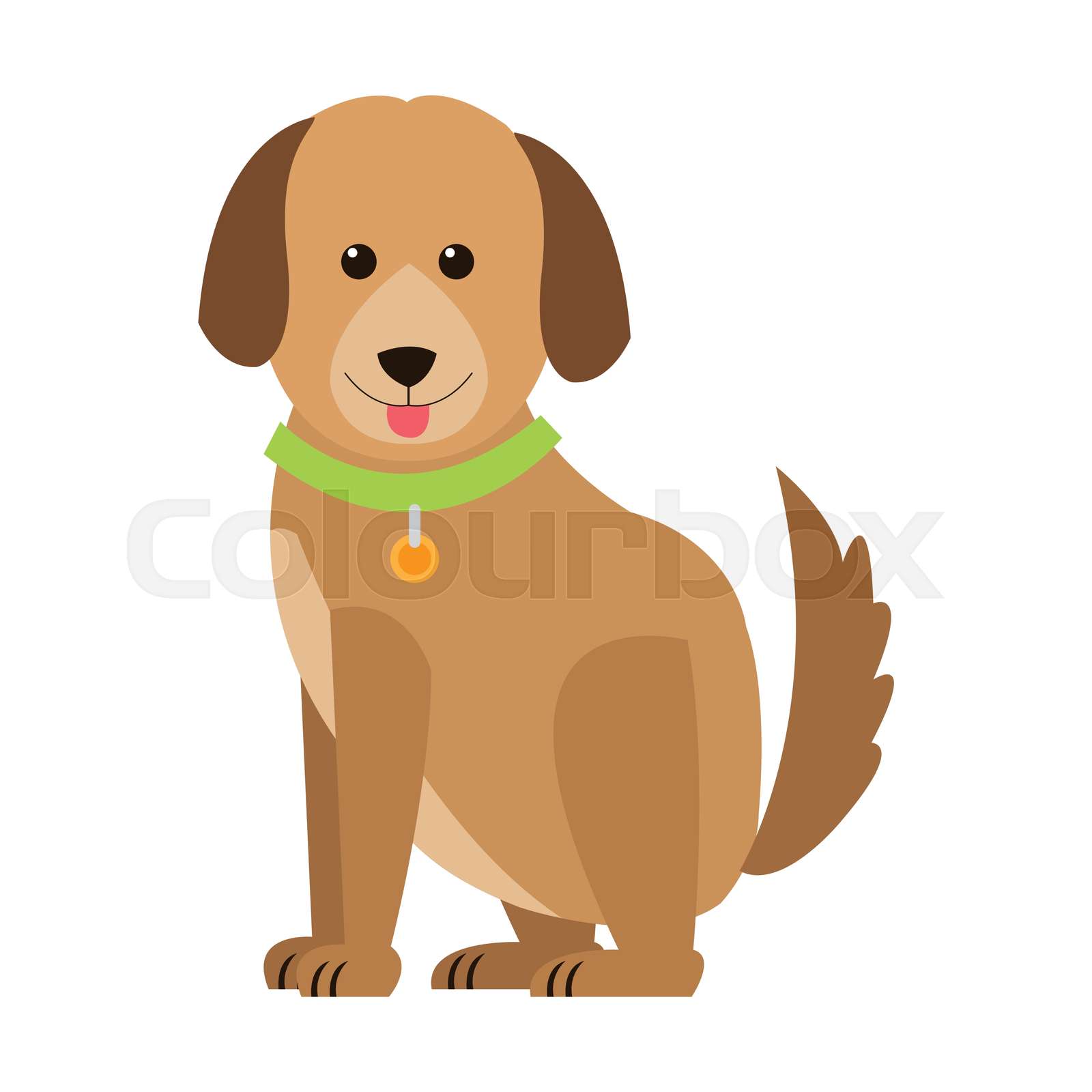cute dog icon | Stock vector | Colourbox