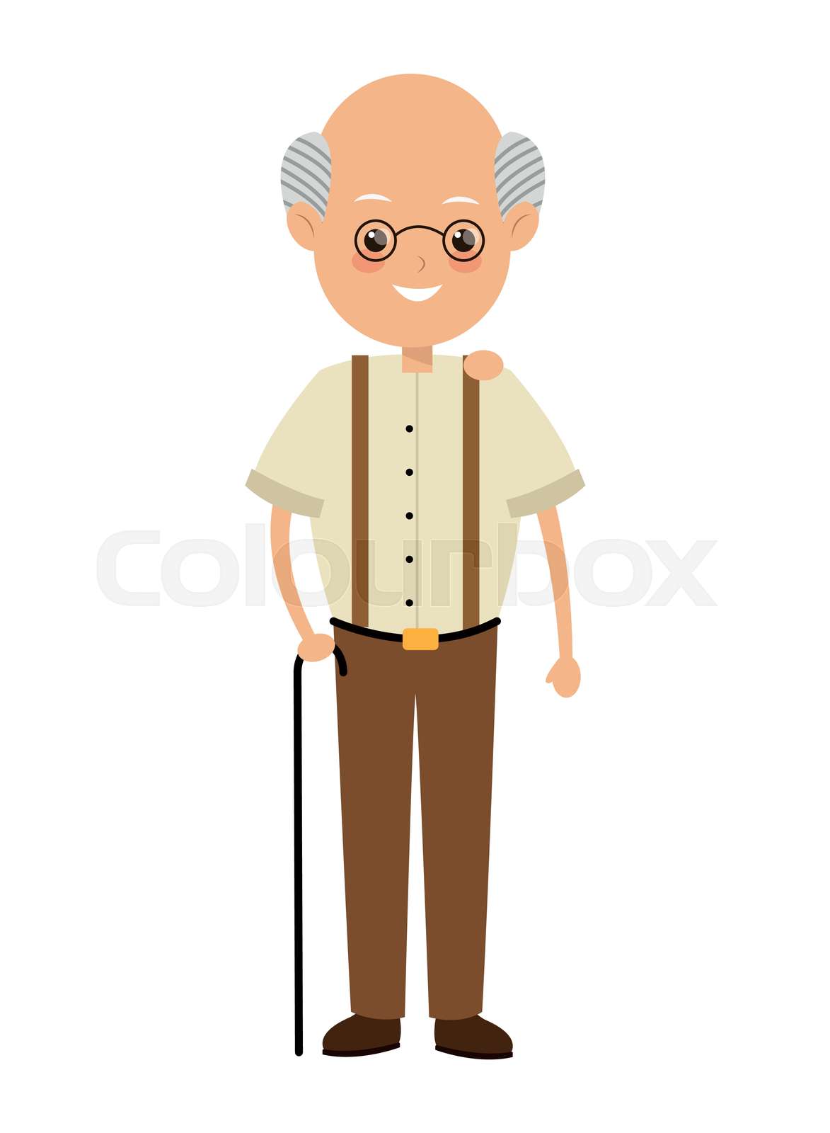 elder man icon | Stock vector | Colourbox