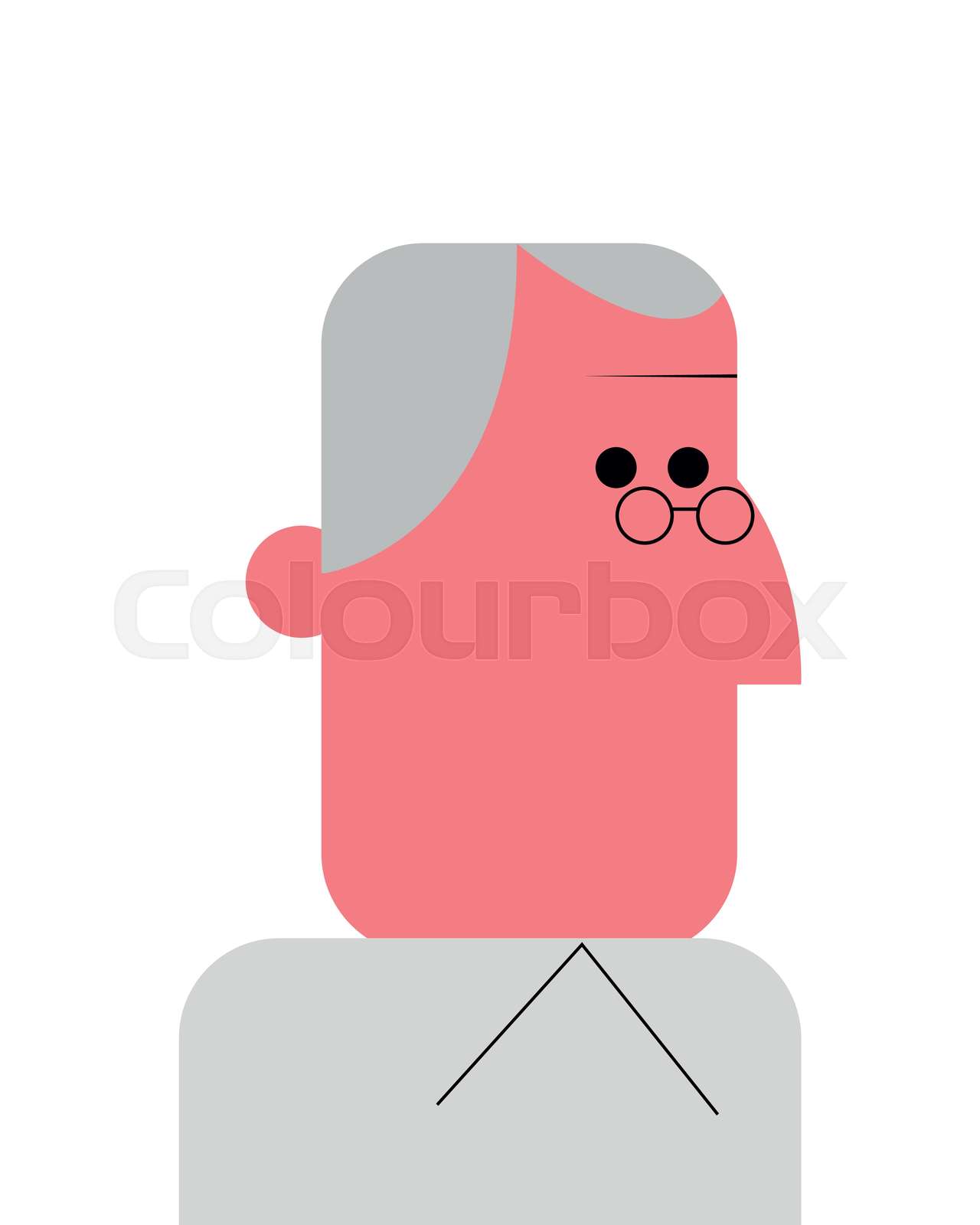 elder man icon | Stock vector | Colourbox