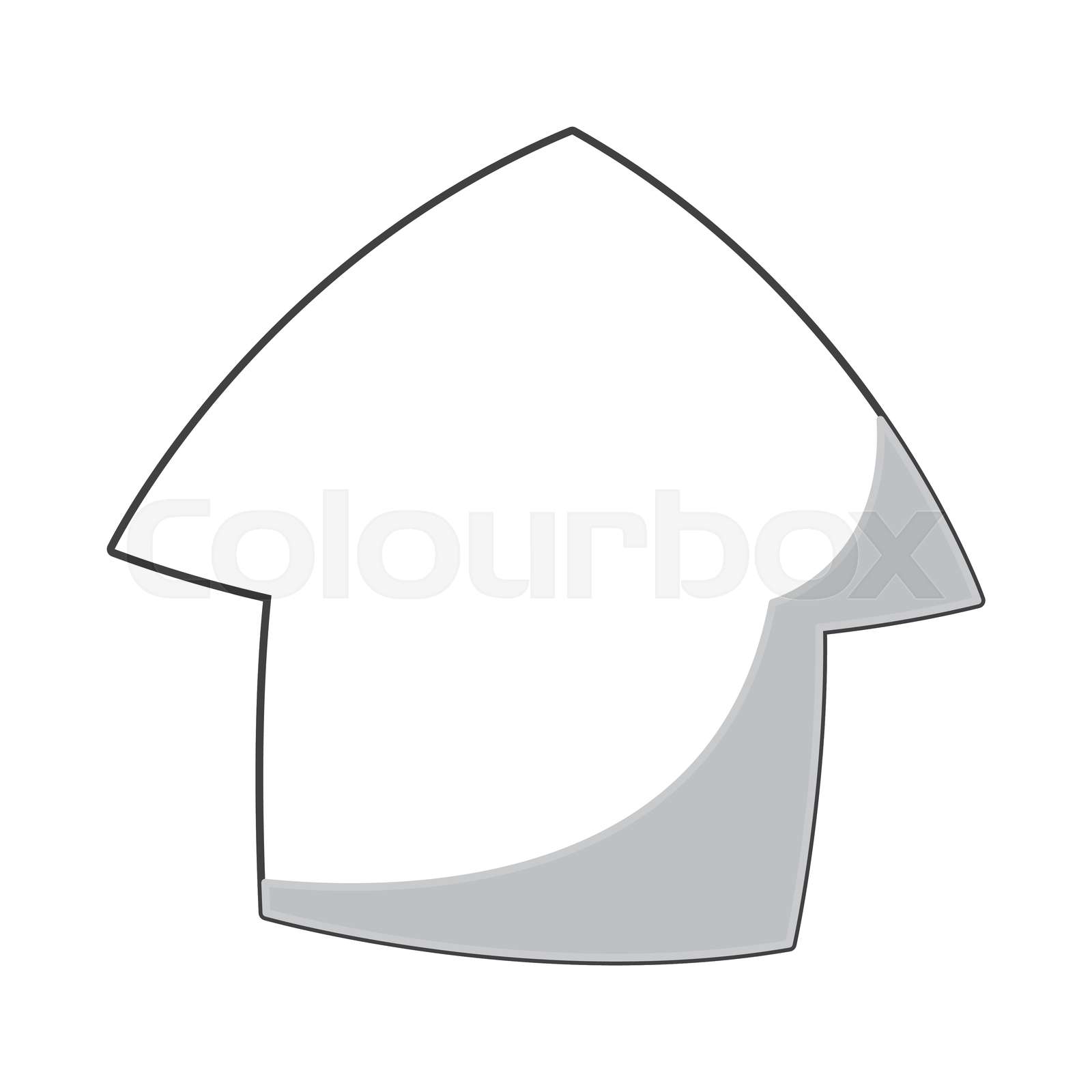 cartoon up arrow icon | Stock vector | Colourbox