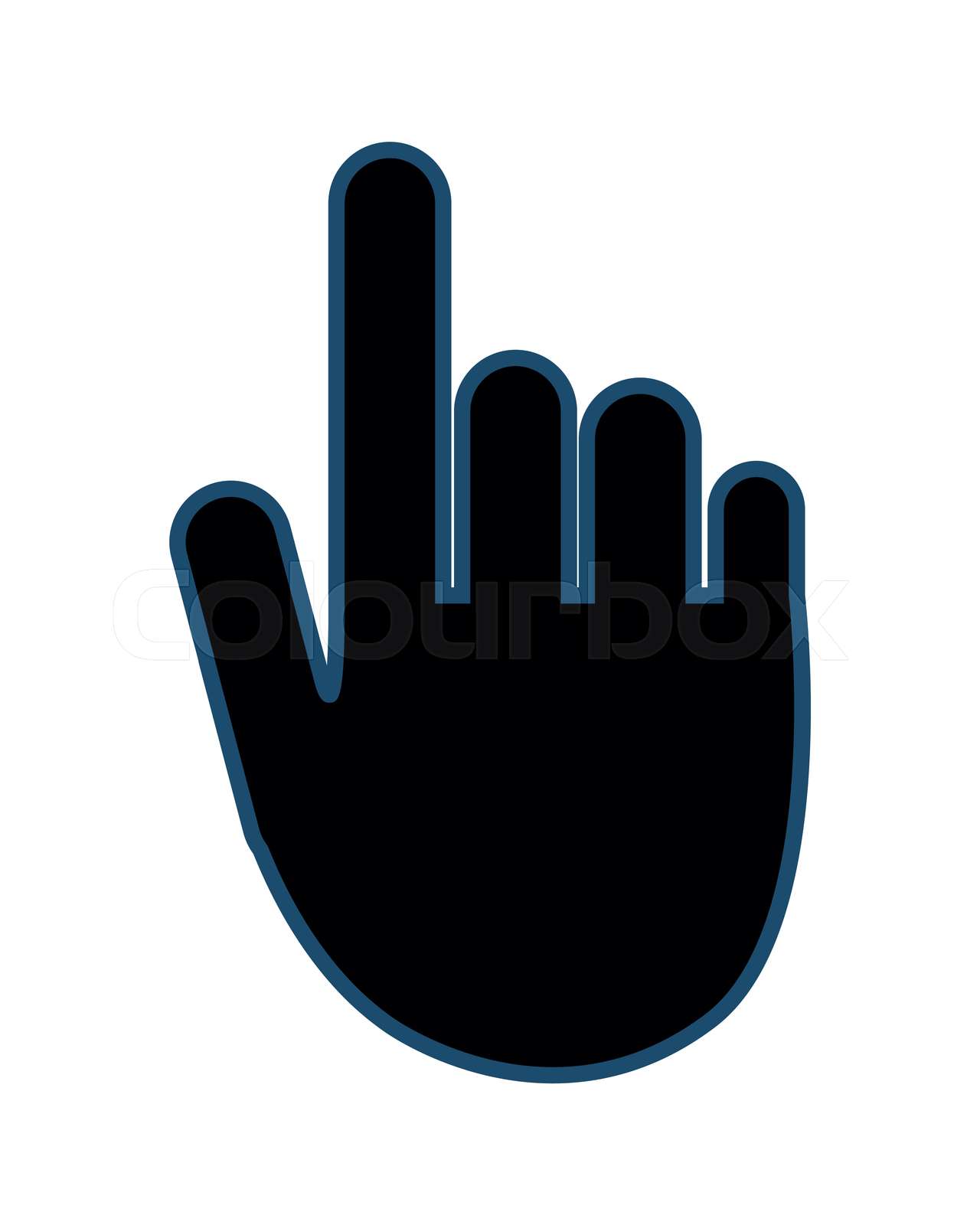 hand pointer icon | Stock vector | Colourbox