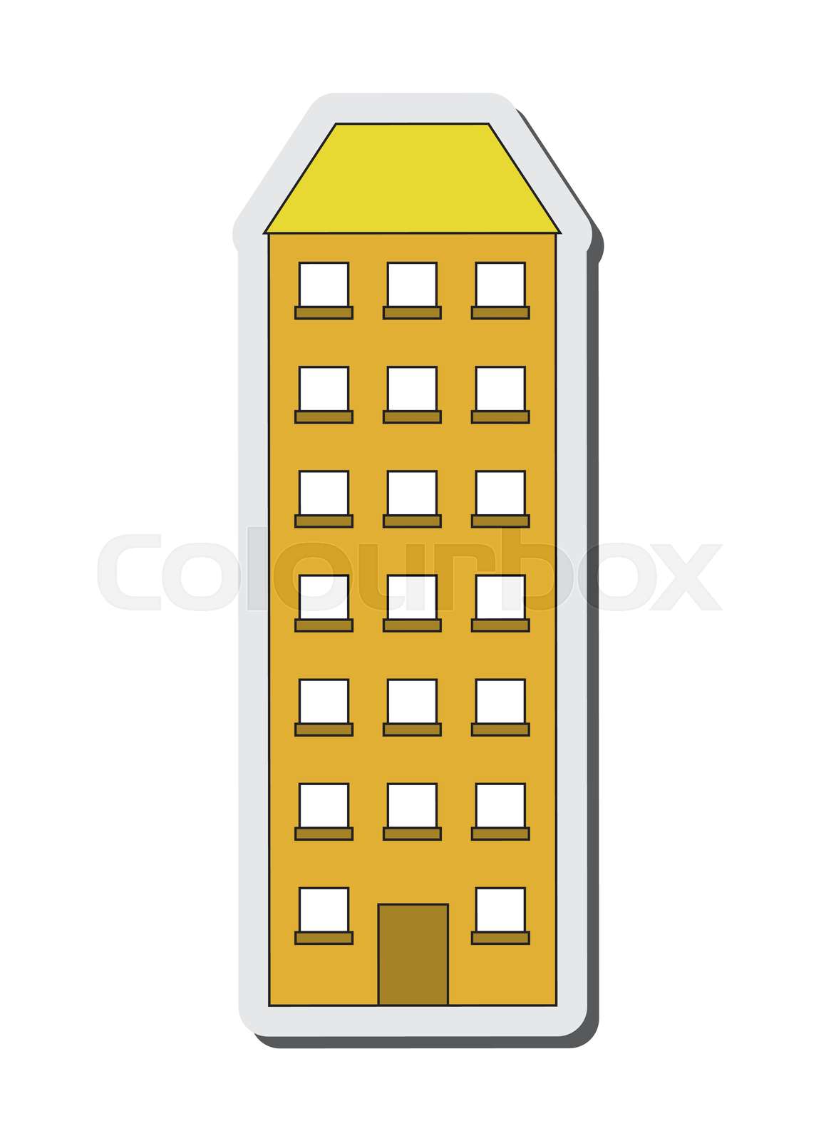 single building icon | Stock vector | Colourbox