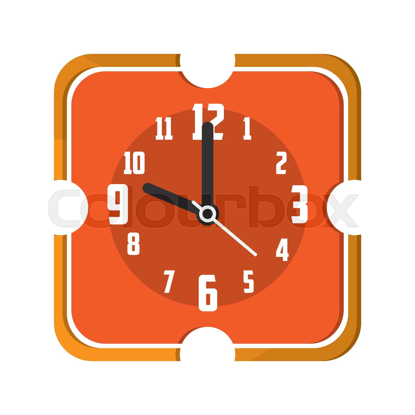 retro wall clock icon | Stock vector | Colourbox