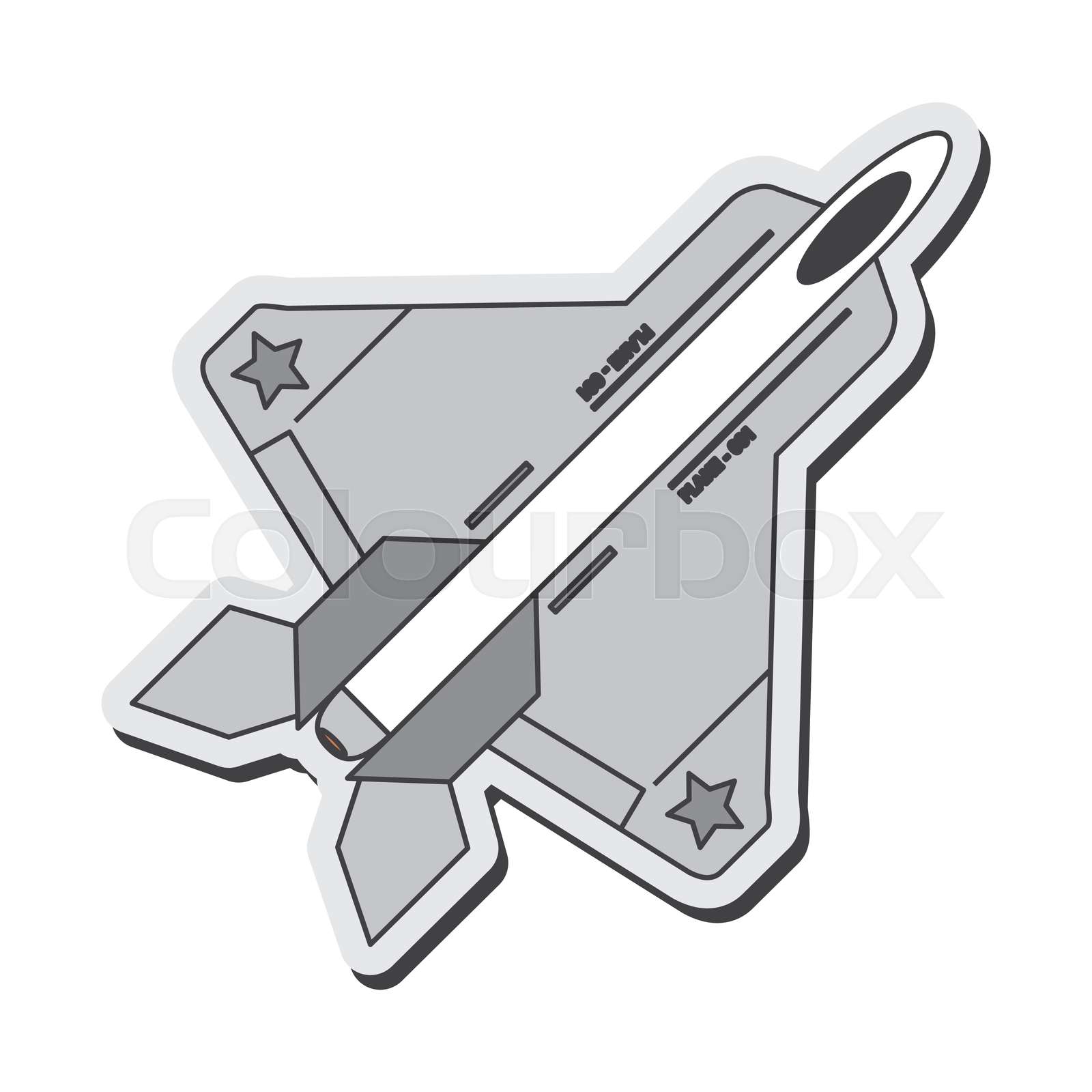 combat aircraft icon | Stock vector | Colourbox