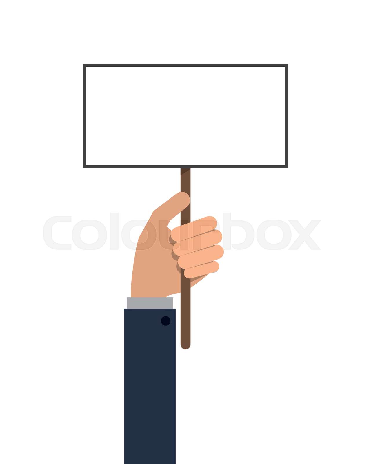 hand holding sign icon | Stock vector | Colourbox