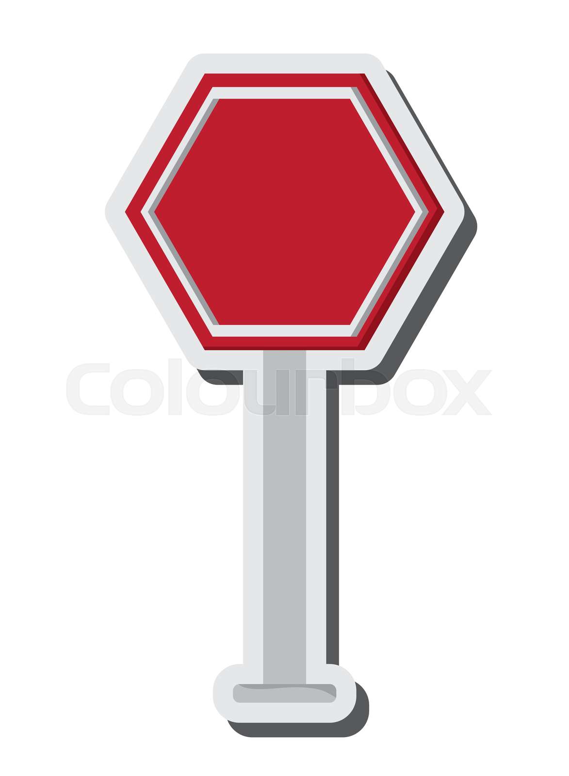 red street sign icon | Stock vector | Colourbox