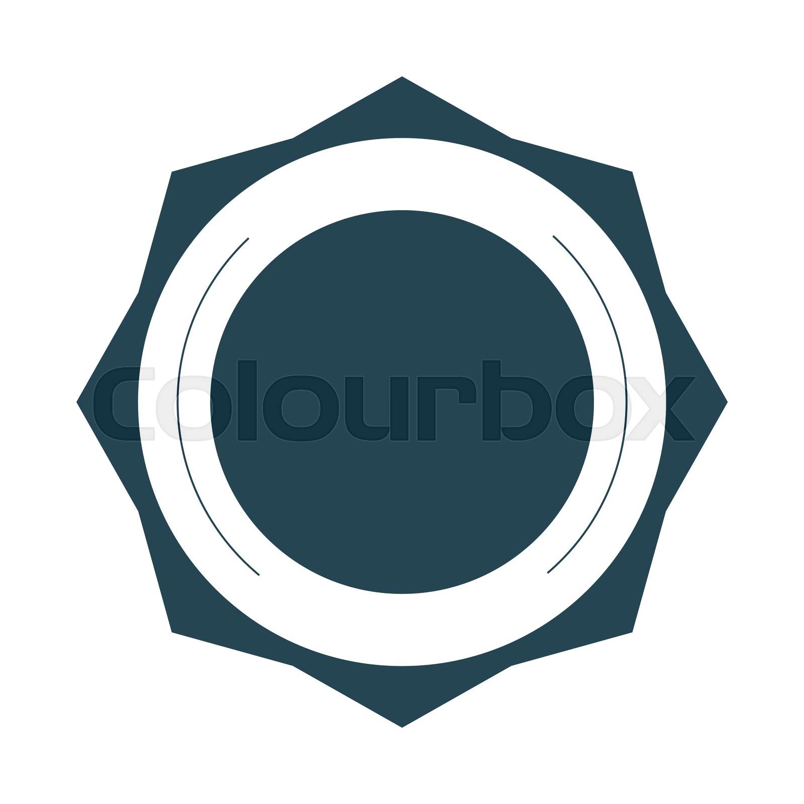 round badge icon | Stock vector | Colourbox