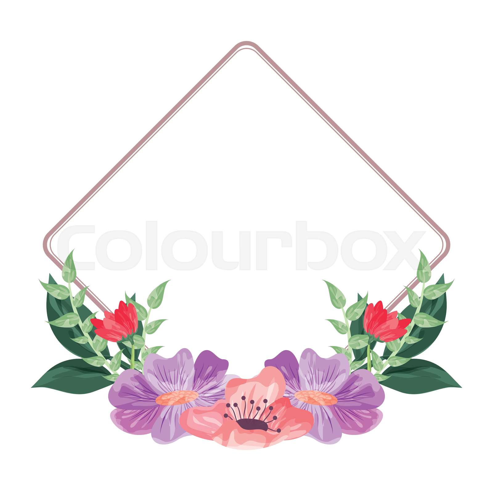 flower frame icon | Stock vector | Colourbox