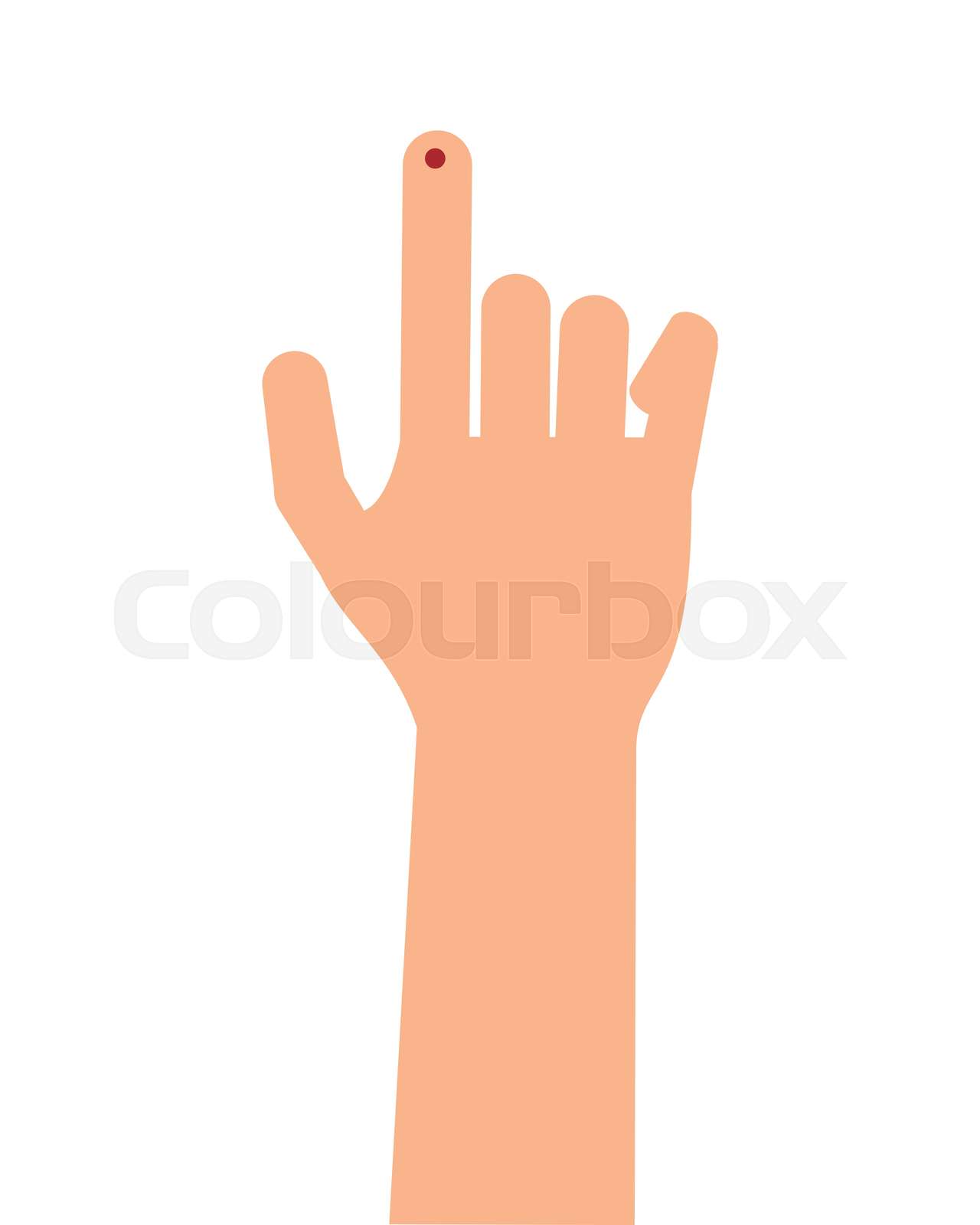 index finger bleeding icon | Stock vector | Colourbox