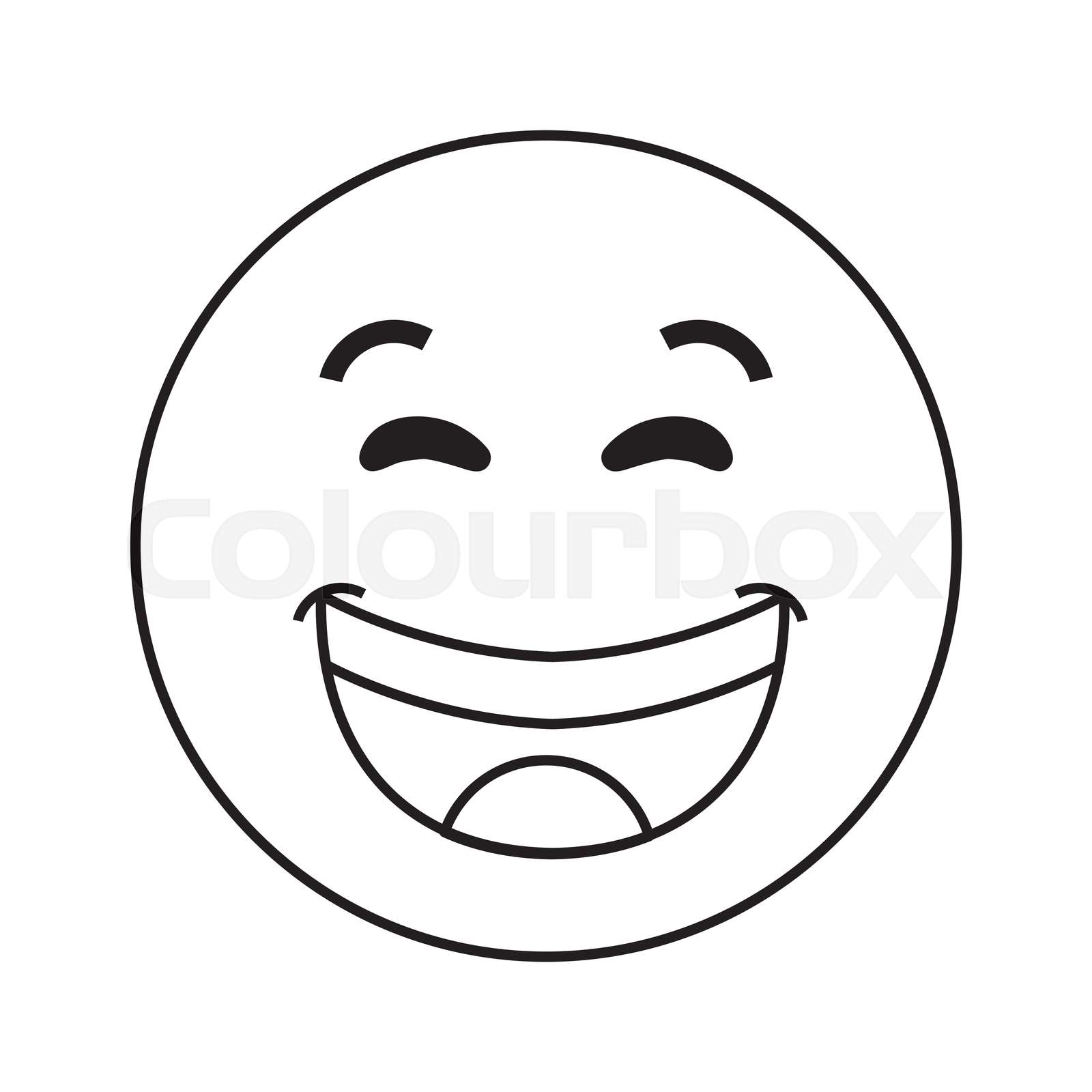 emoticon, laut, symbol | Stock-Vektor | Colourbox