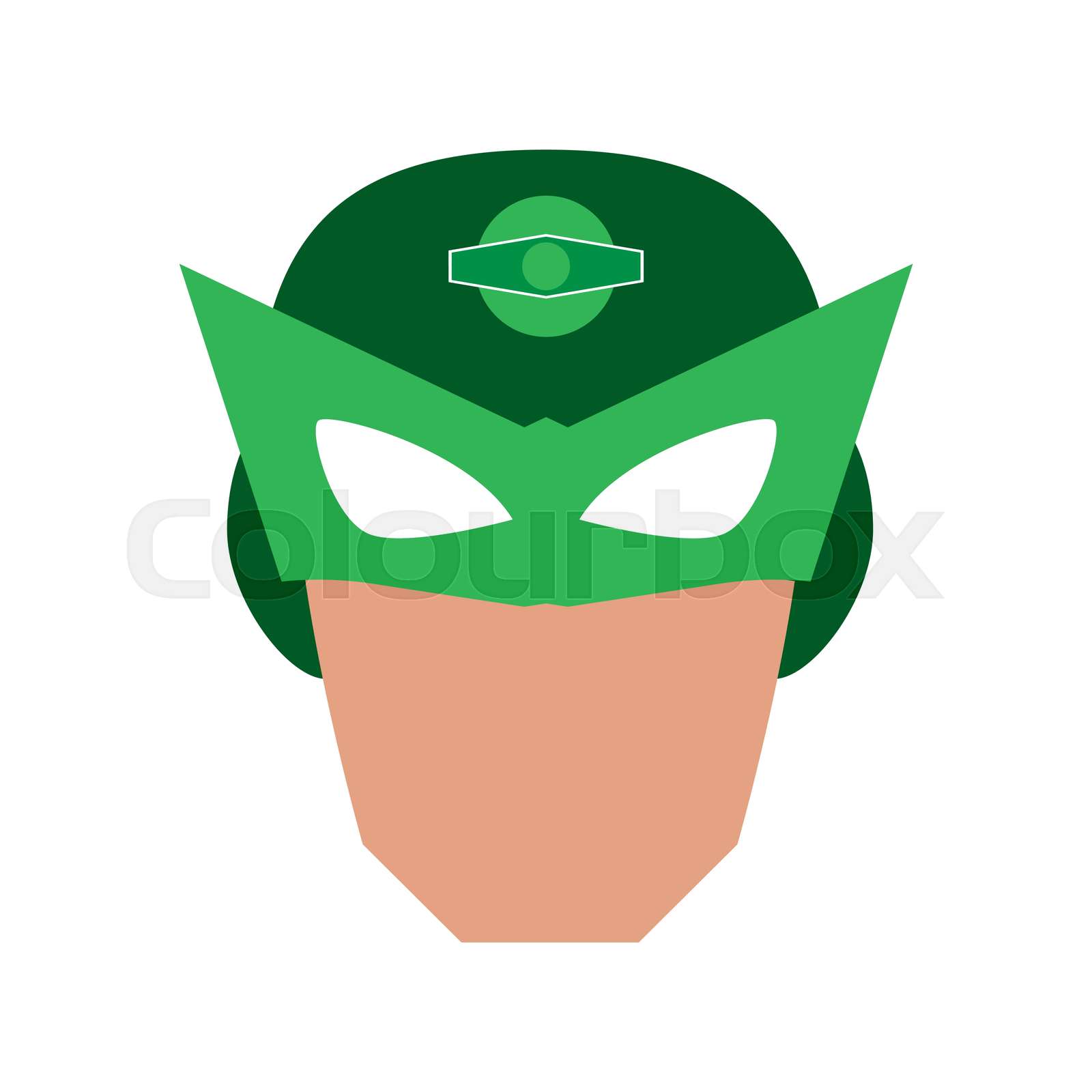 superhero superman mask face design | Stock vector | Colourbox