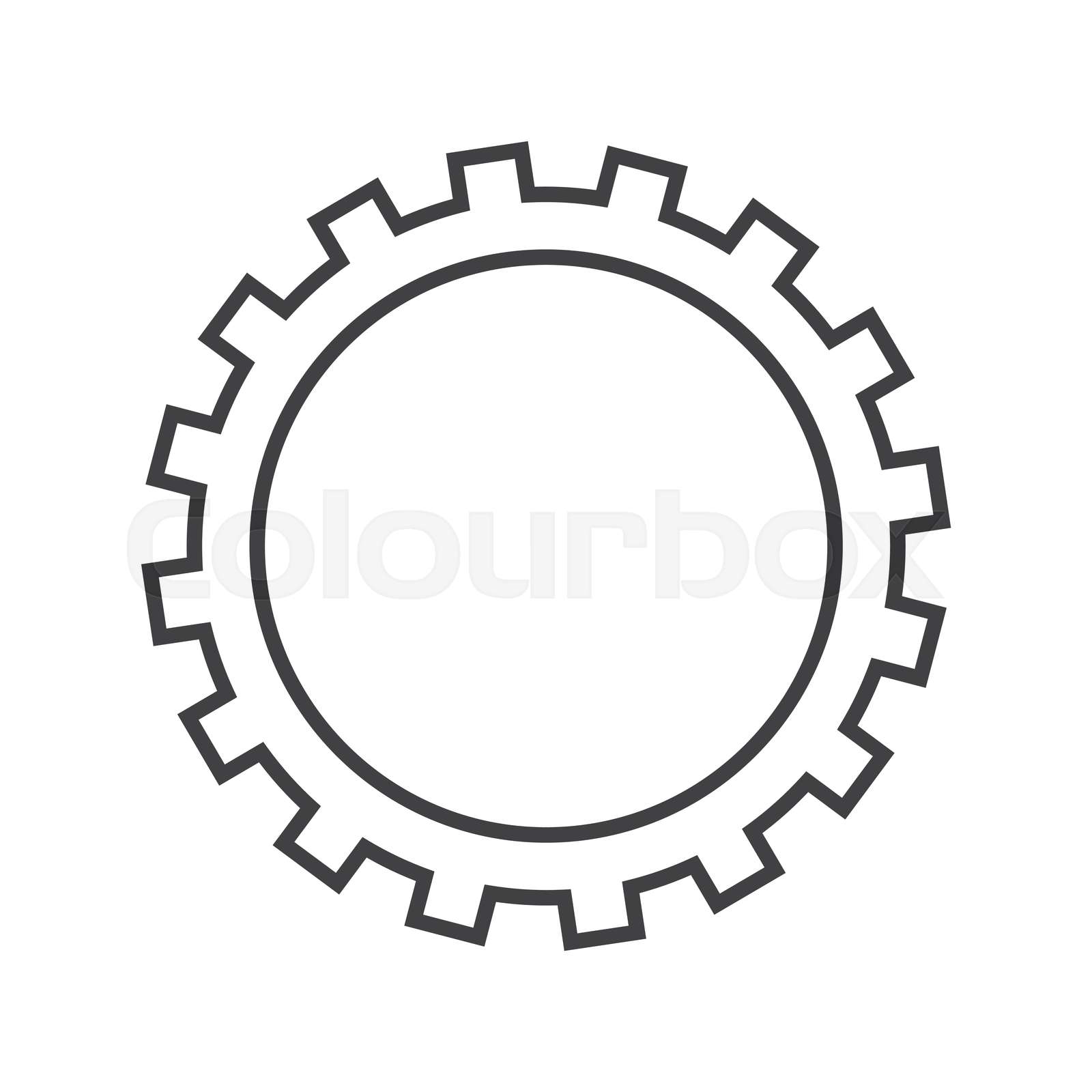 gear cog circle design | Stock vector | Colourbox