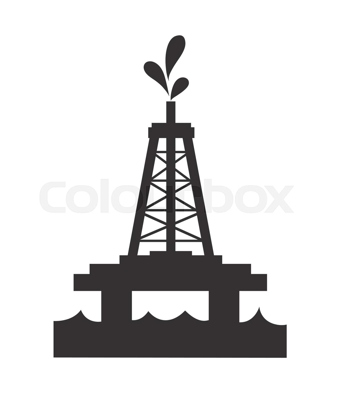Oil tower icon. | Stock vector | Colourbox