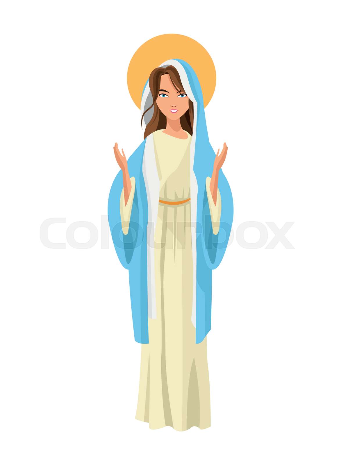 holy virgin mary icon | Stock vector | Colourbox