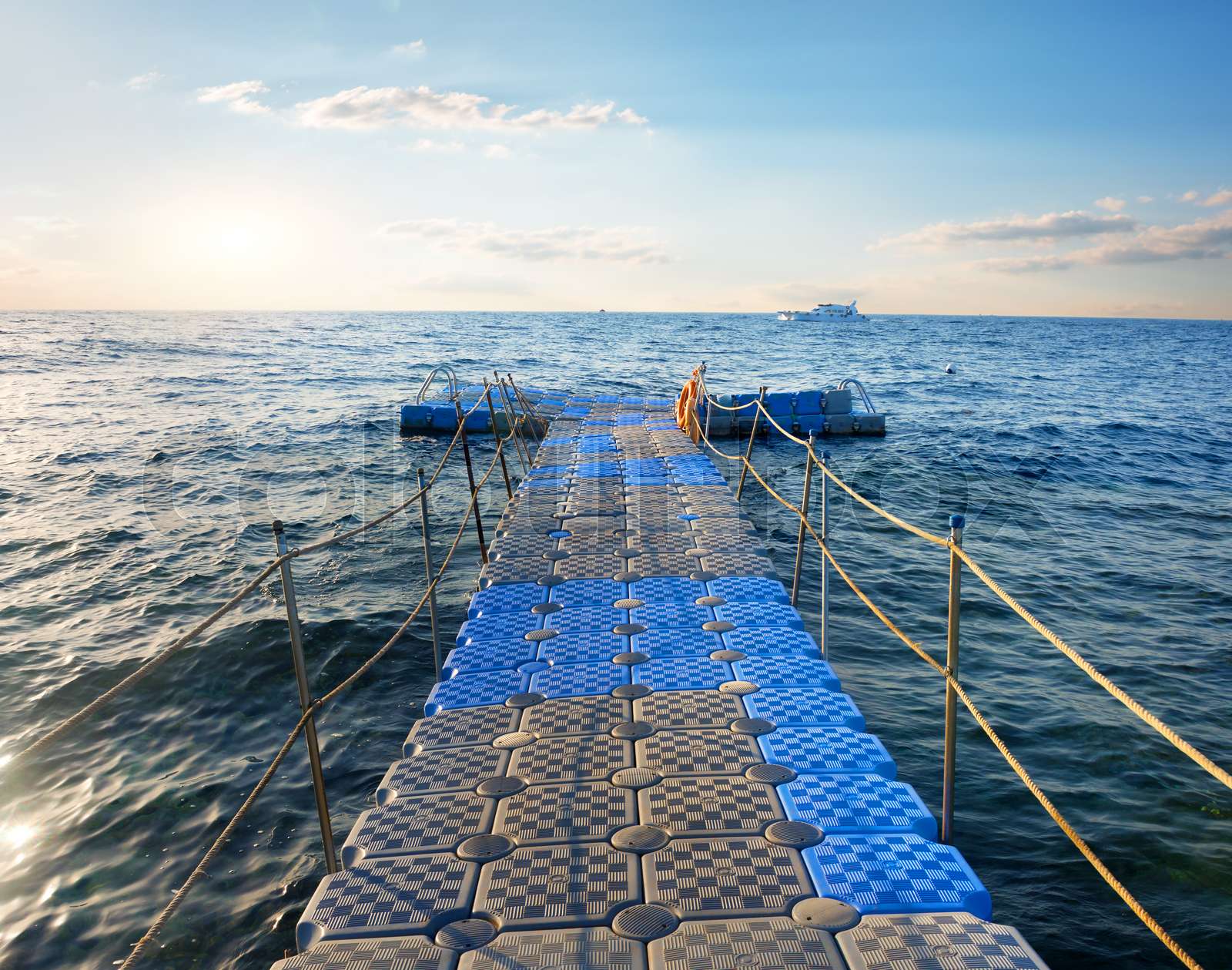 Pontoon in sea | Stock image | Colourbox