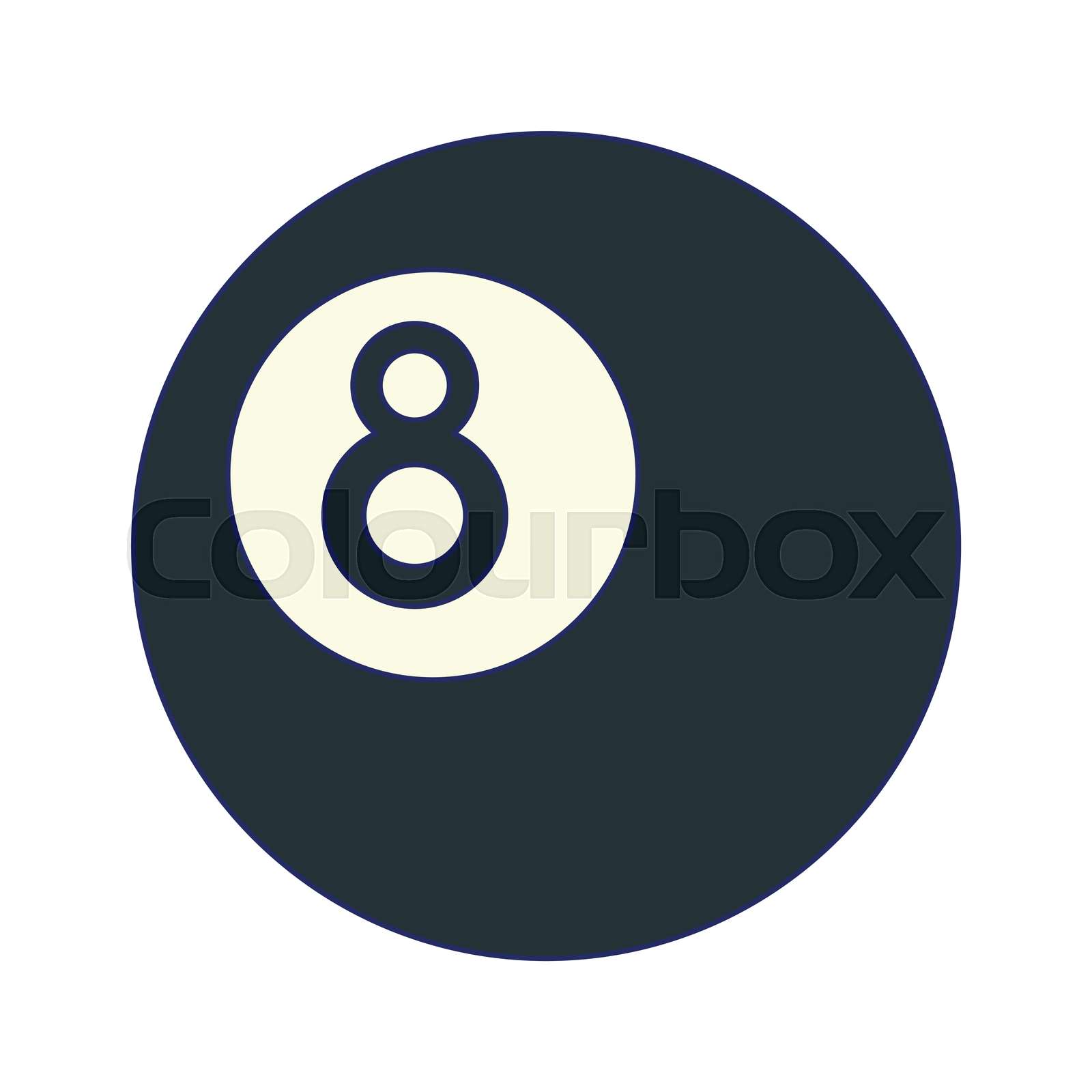 Pool eight ball cartoon | Stock vector | Colourbox