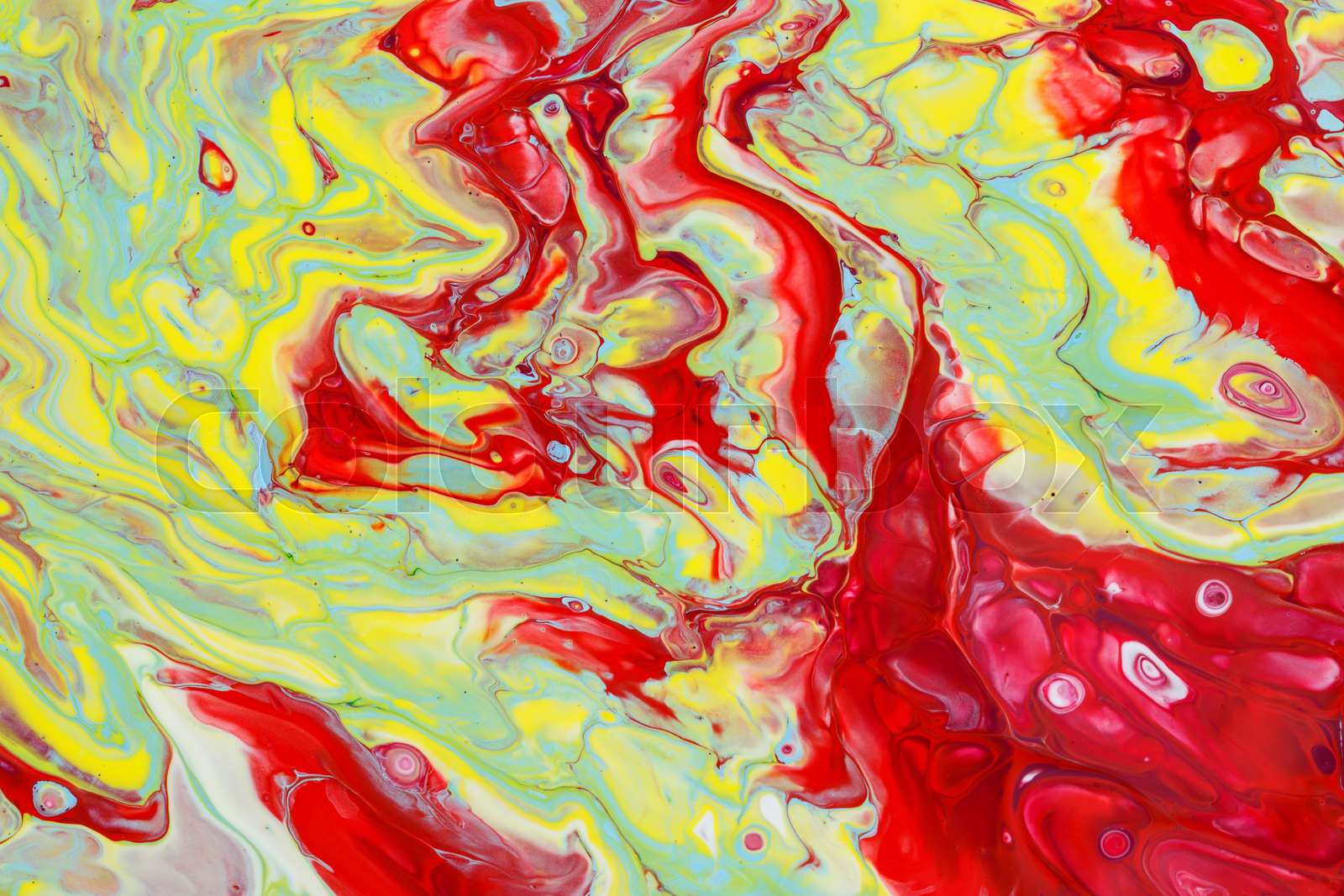 Abstract picture of red paints | Stock image | Colourbox