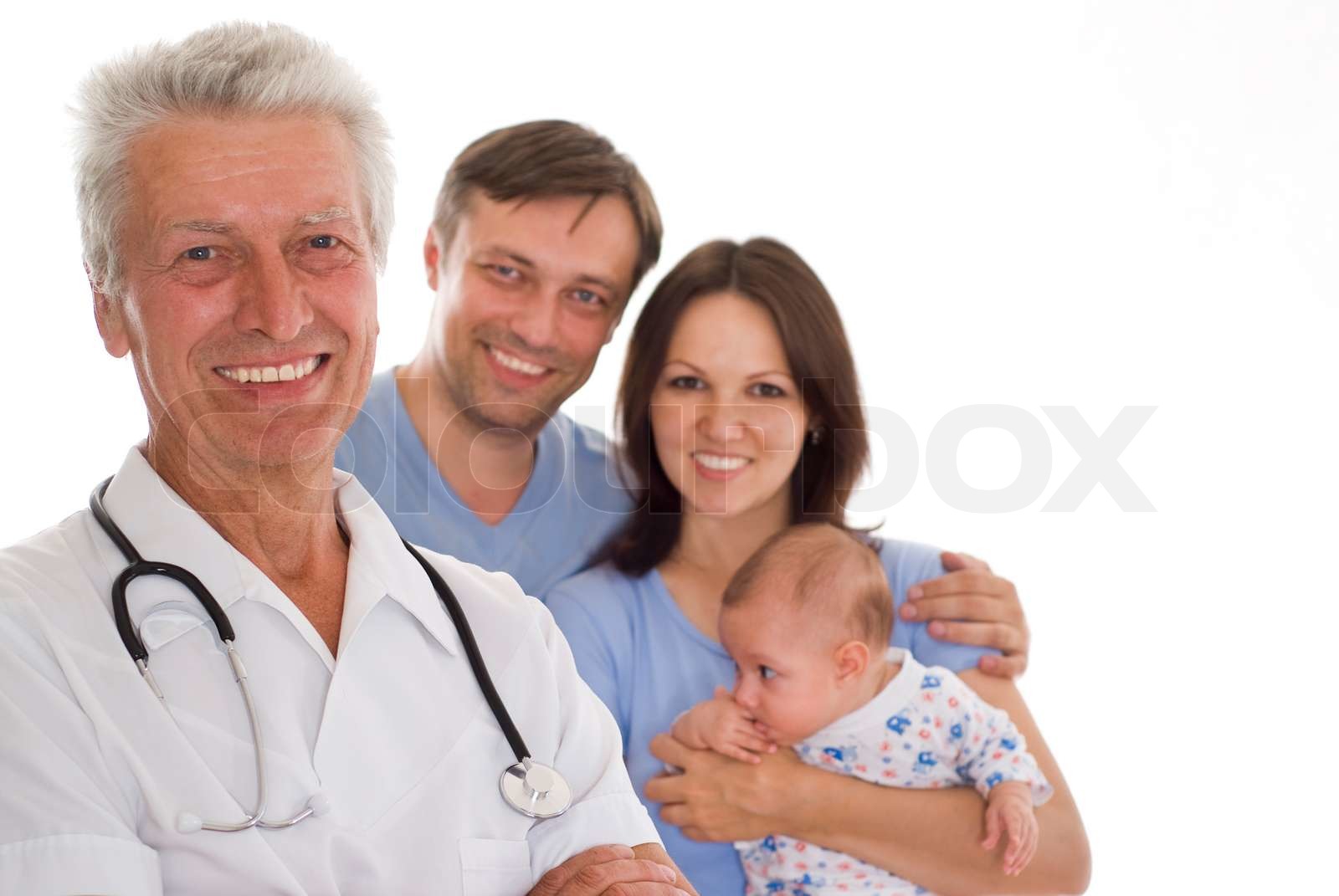 doctor and family | Stock image | Colourbox
