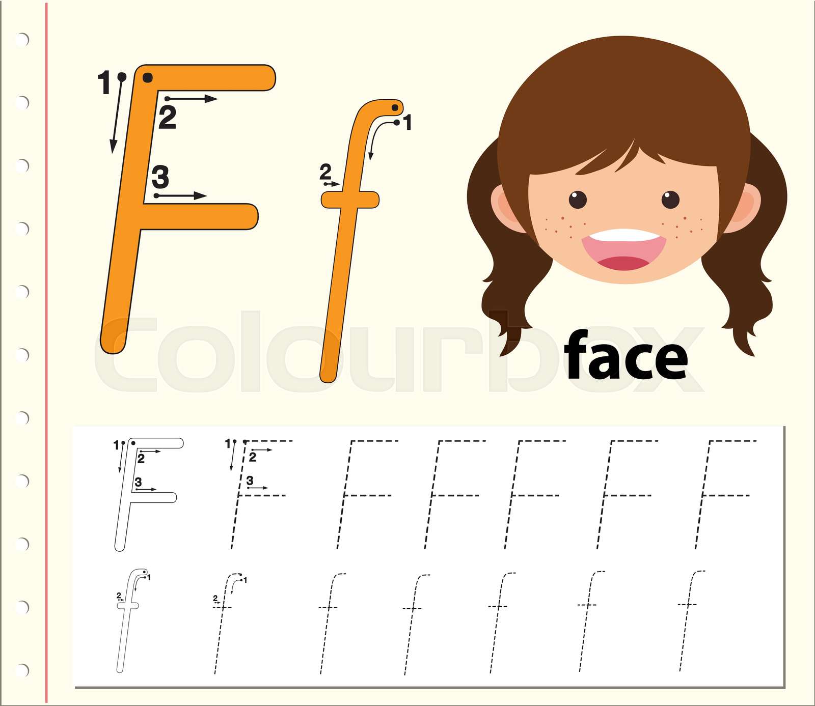 Tracing Letters F
