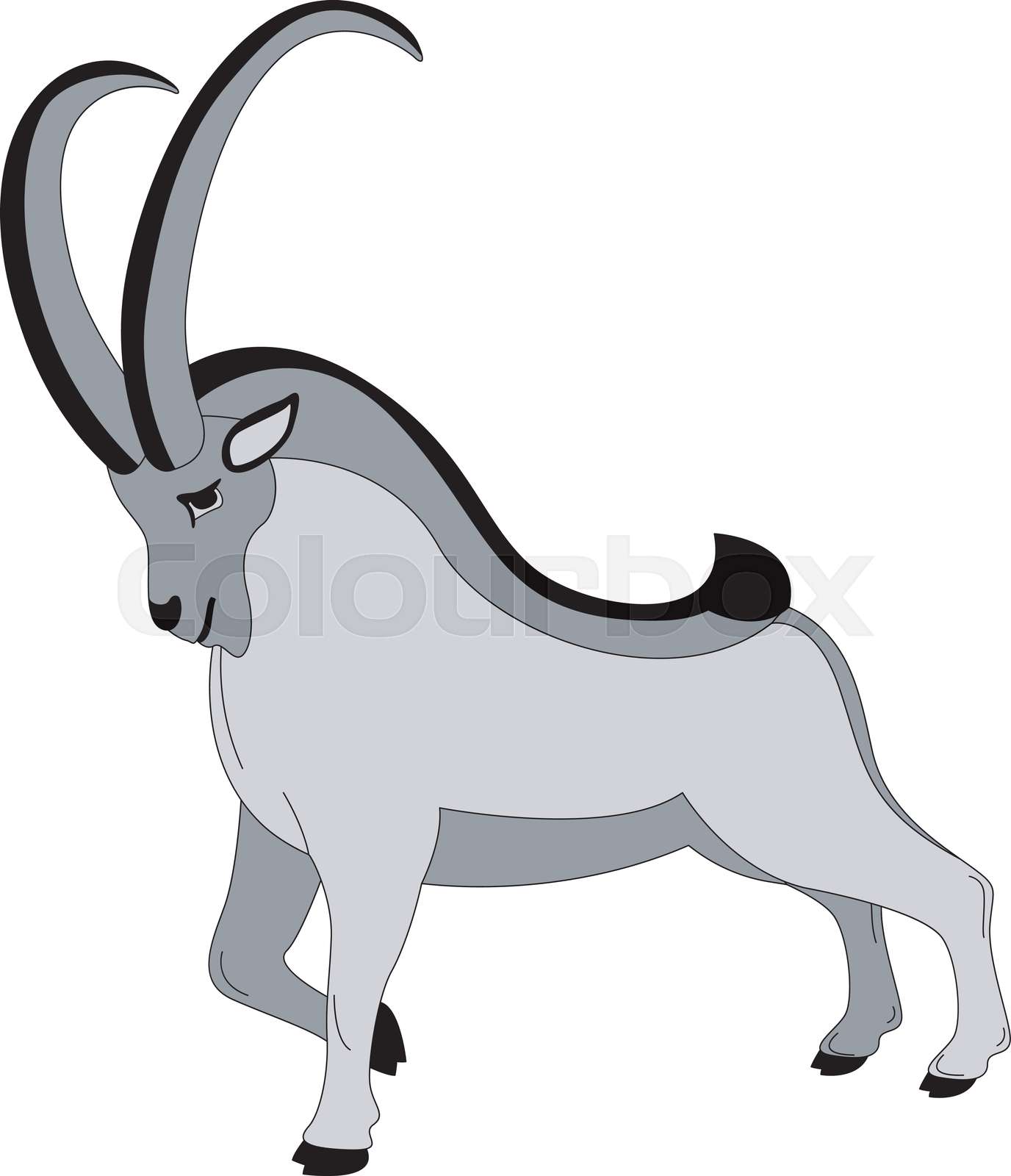 mountain goat, vector | Stock vector | Colourbox