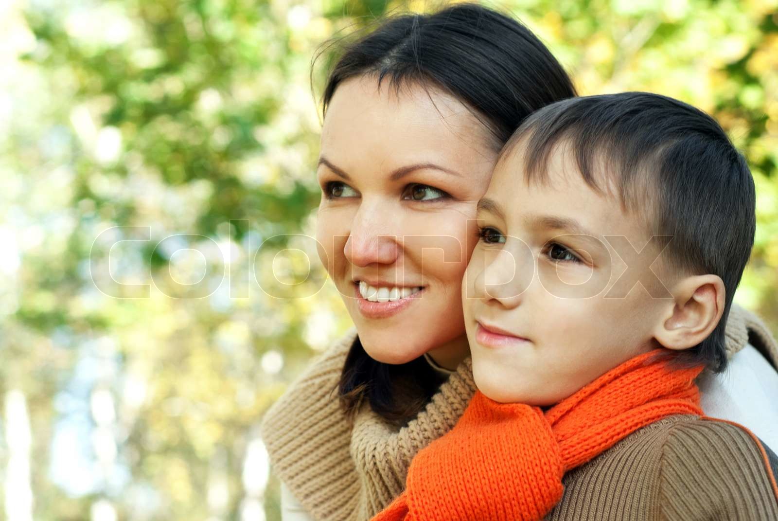 mom and nice son | Stock image | Colourbox