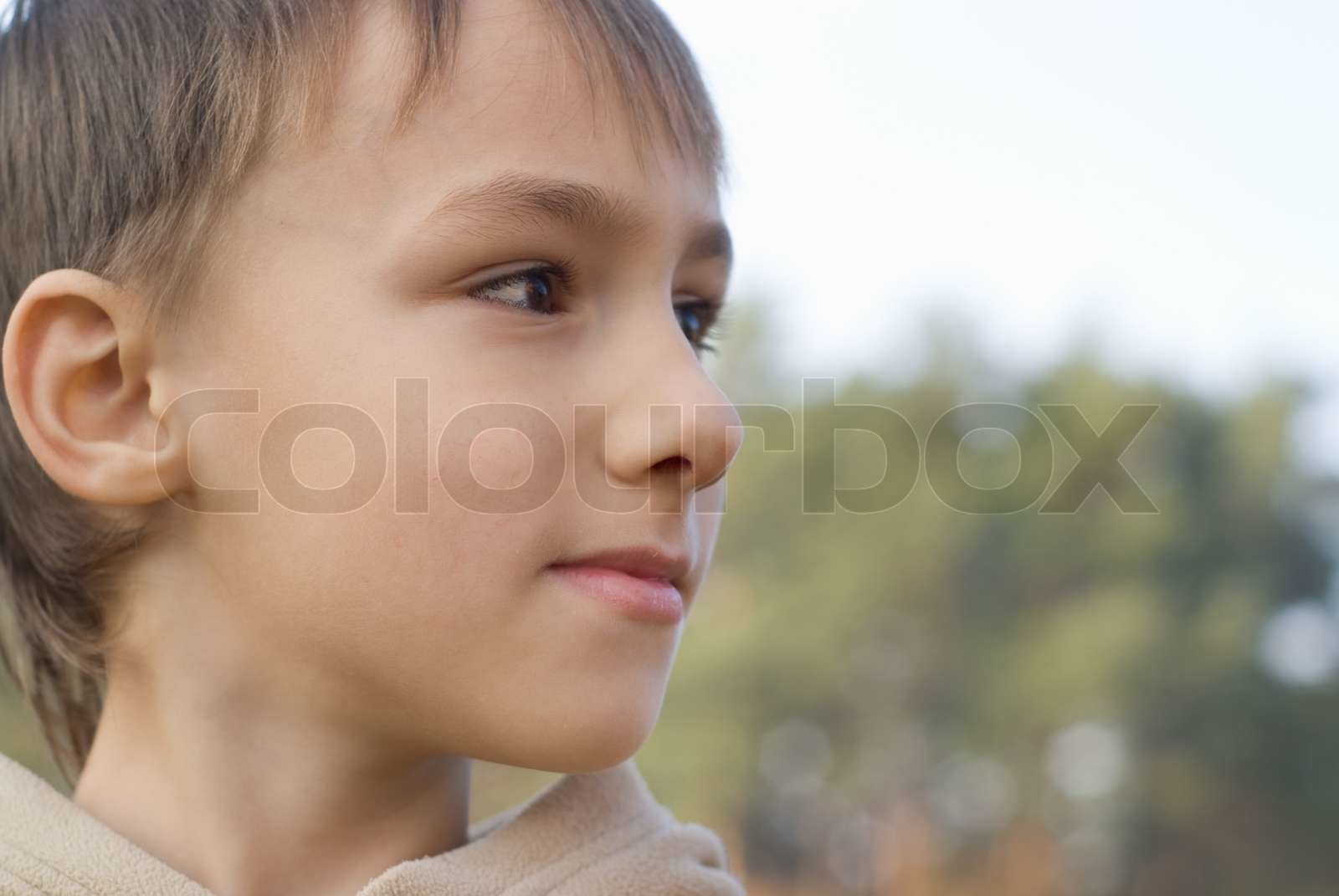 nice boy stand | Stock image | Colourbox