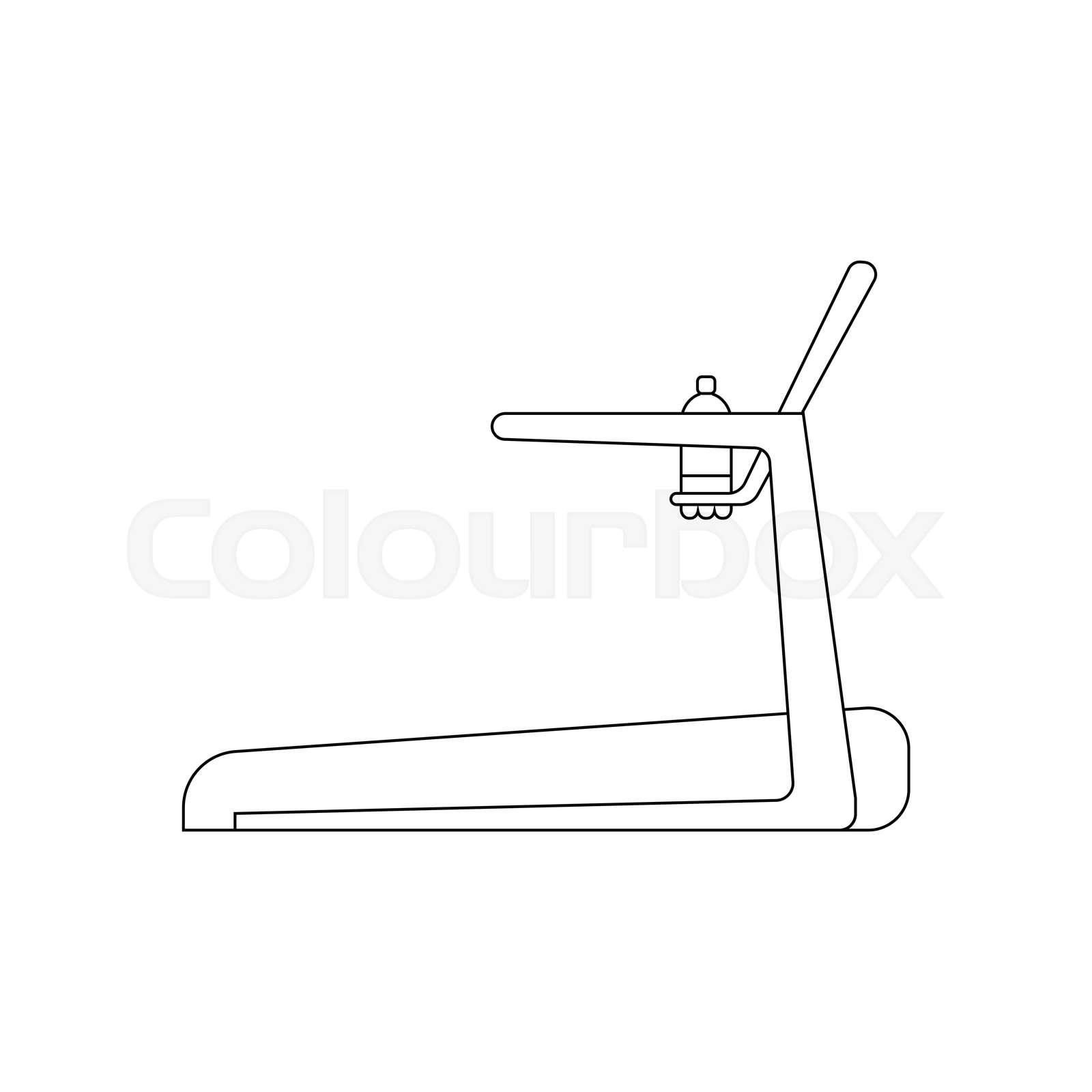 Running Track outline illustration | Stock vector | Colourbox