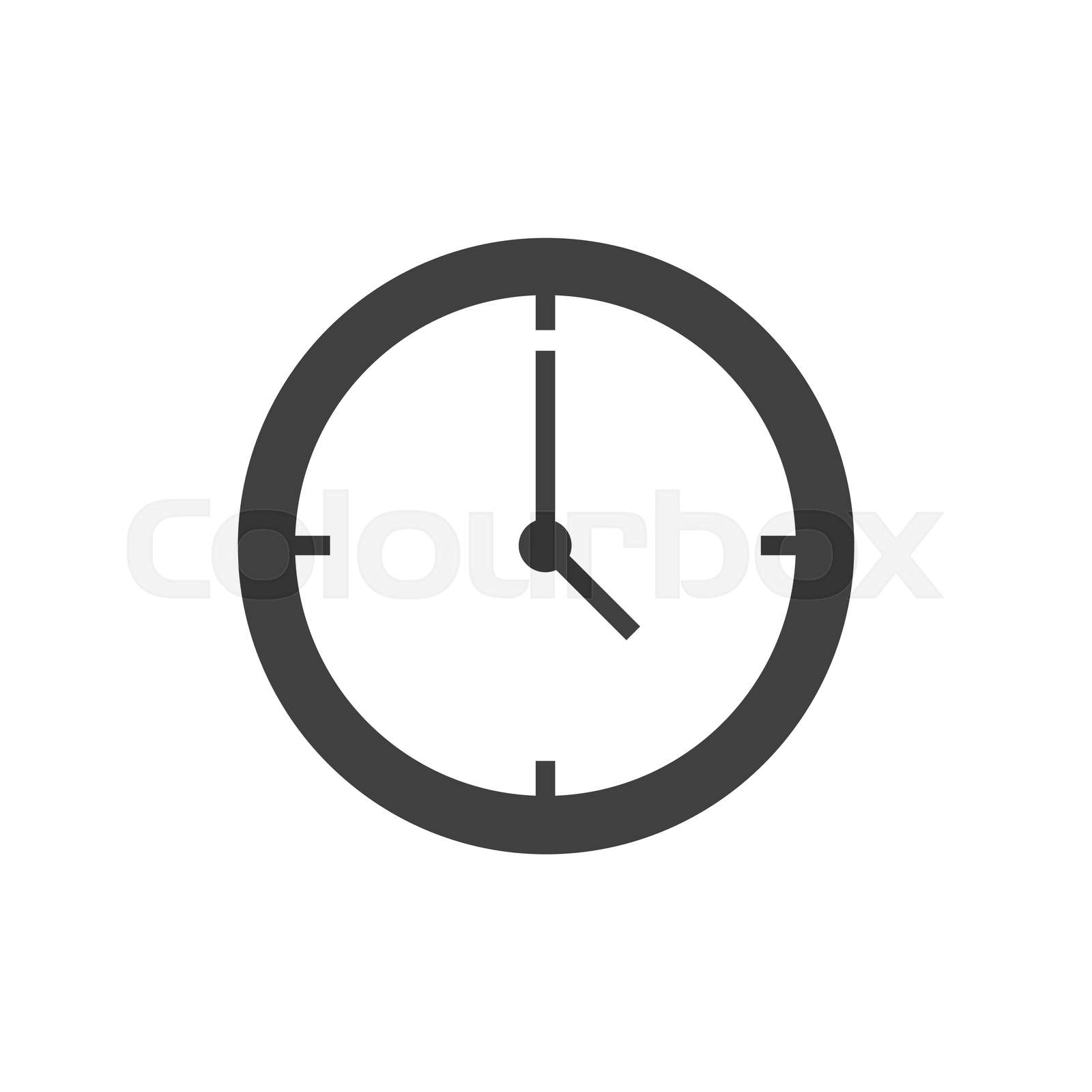 Office clock icon | Stock vector | Colourbox