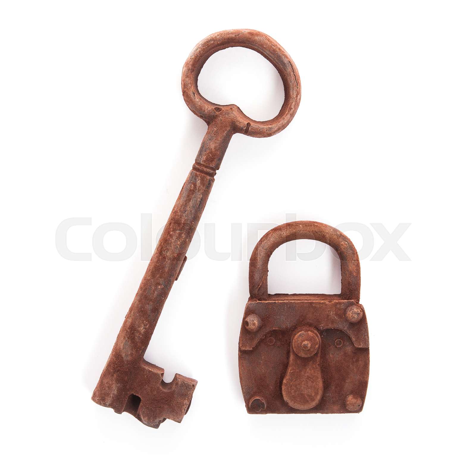 chocolate keys symbol with lock | Stock image | Colourbox