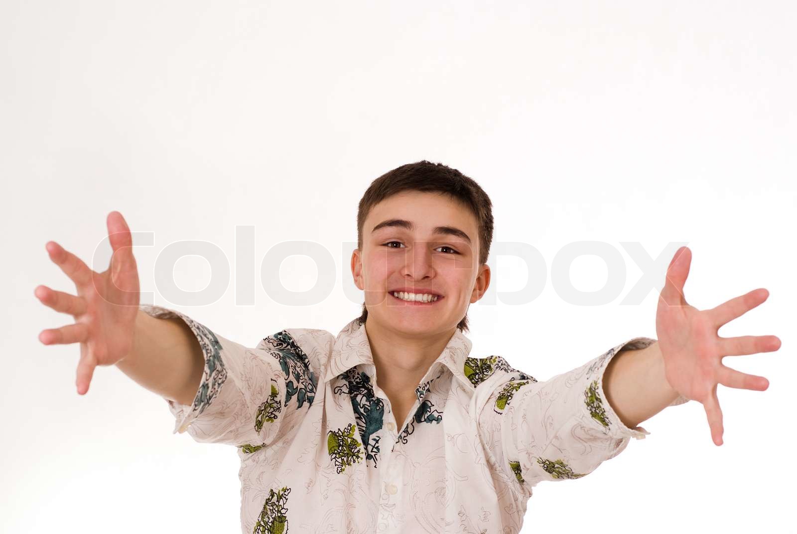 young man standing | Stock image | Colourbox