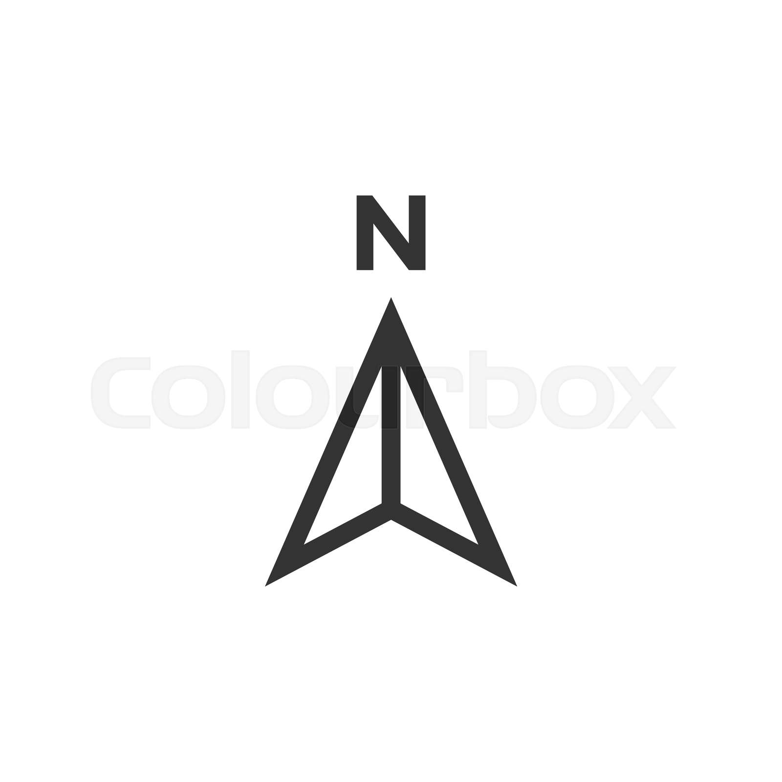 flecha, norte, signo | Vector de archivo | Colourbox
