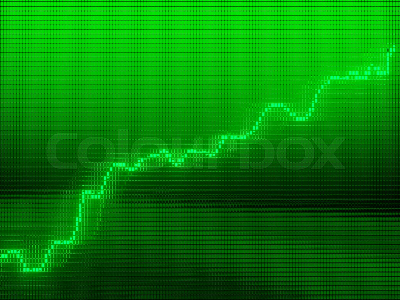 Green Graph moving up chart as growth and business success | Stock ...