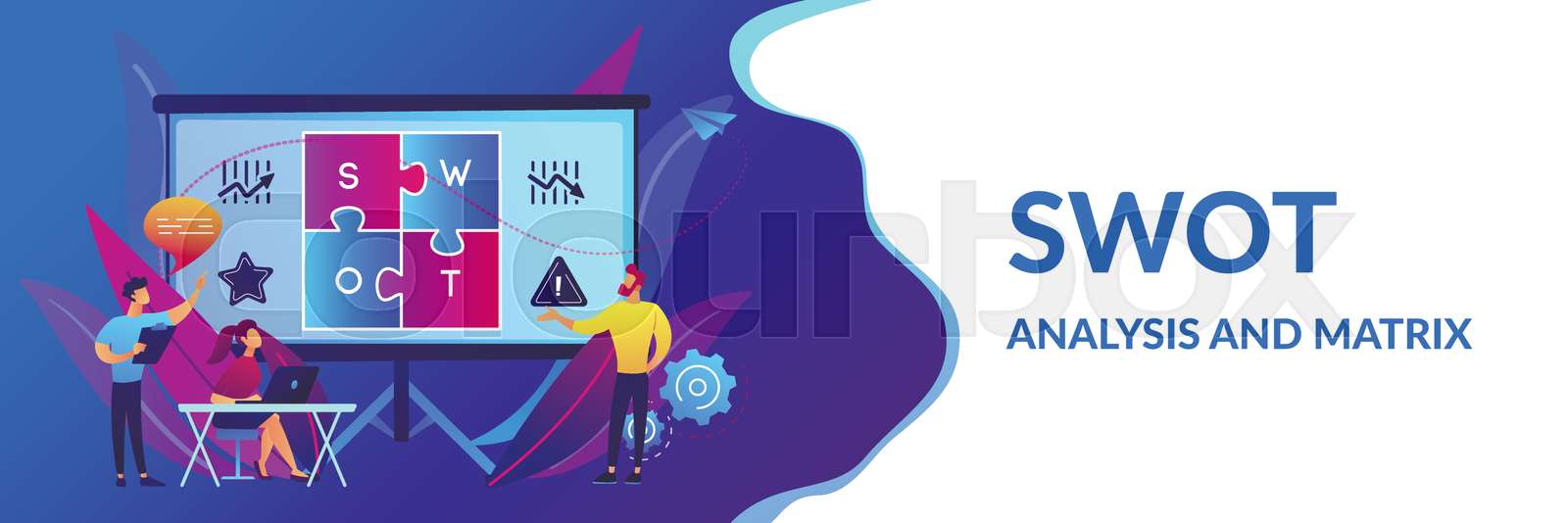Swot Analysis Concept Banner Header Stock Vector Colourbox