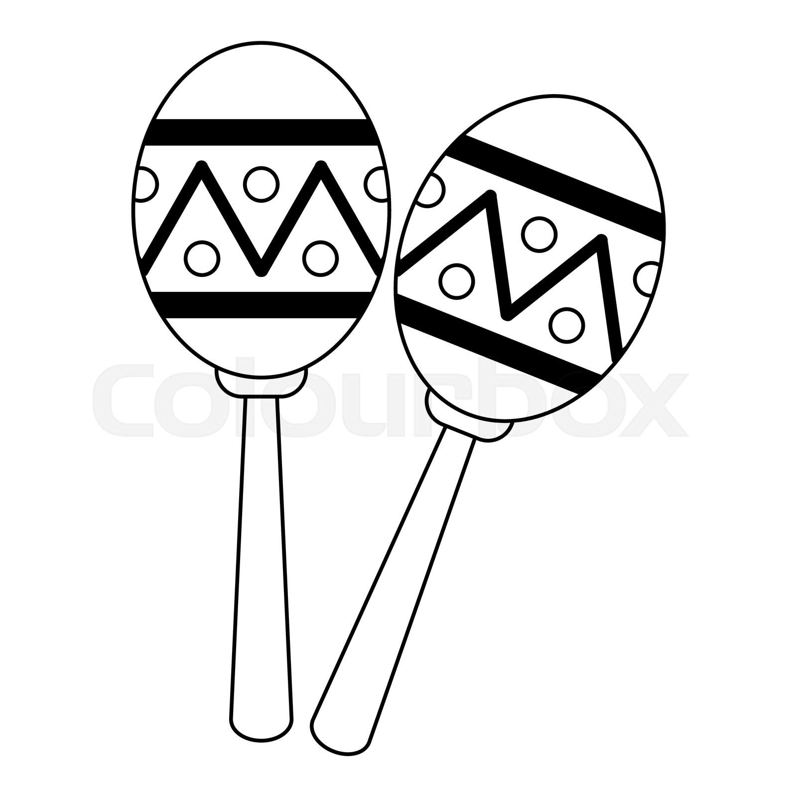 Spanish Maracas Clipart