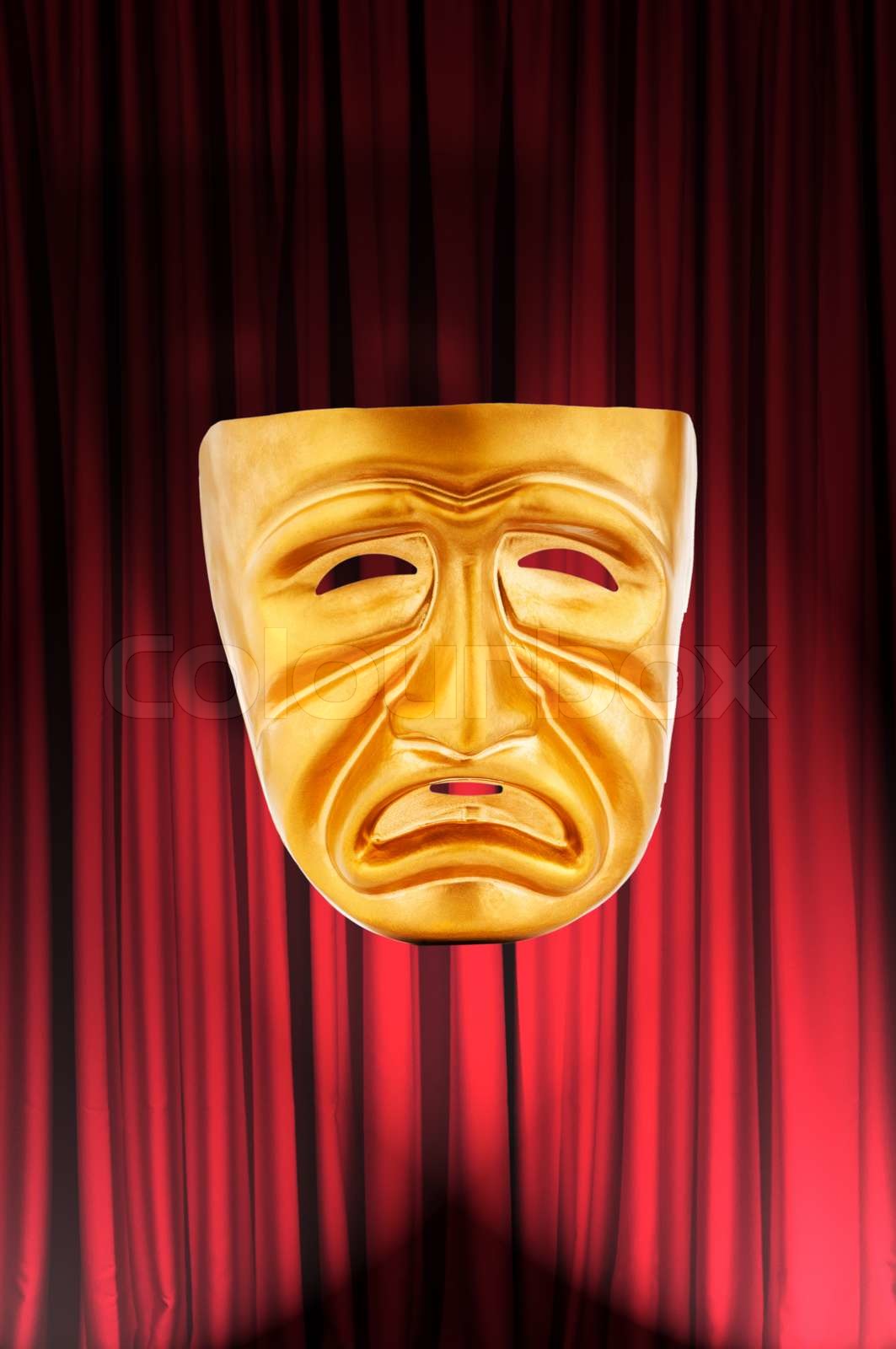 Theateraufführung Konzept mit Masken | Stock Bild | Colourbox