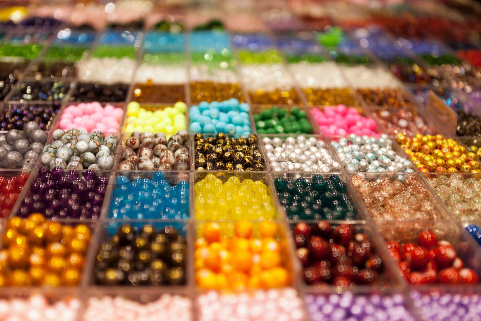 Beads in boxes | Stock image | Colourbox