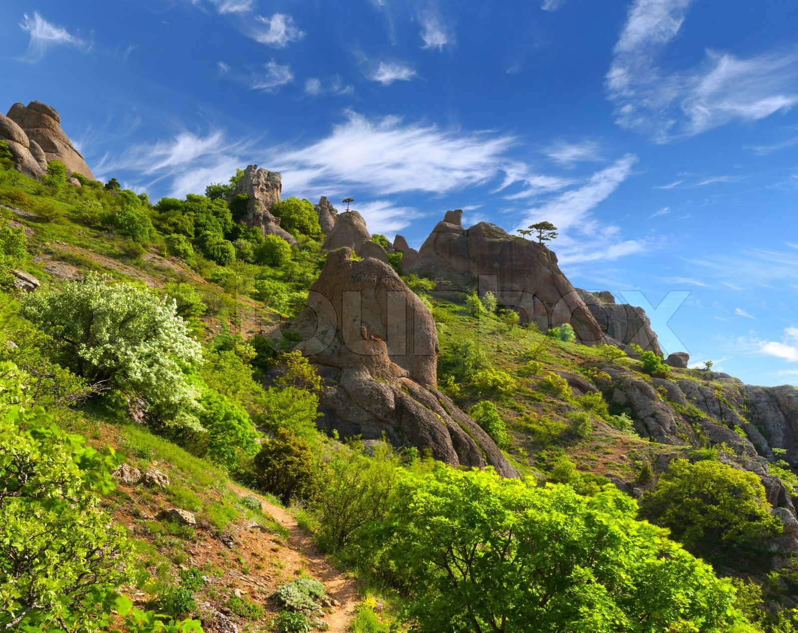 Colorful summer landscape in the Crimea | Stock image | Colourbox