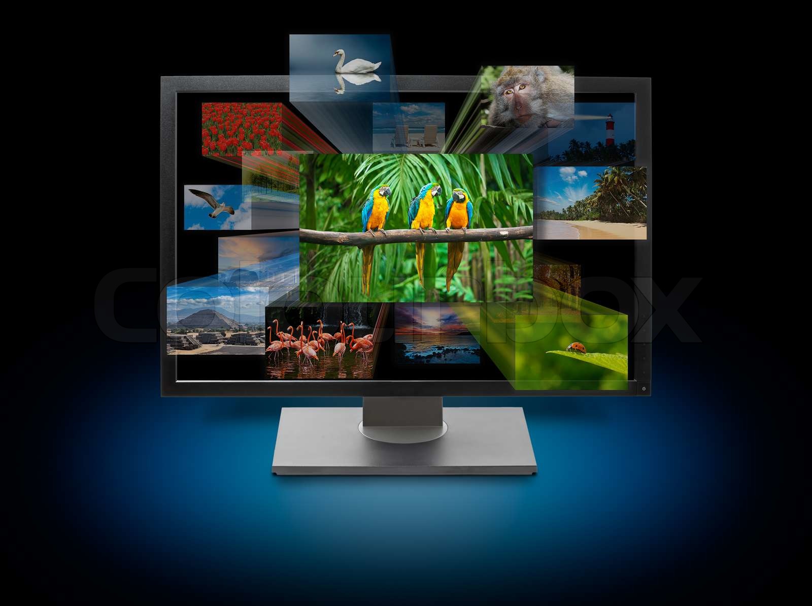 3d television tv set concept | Stock image | Colourbox